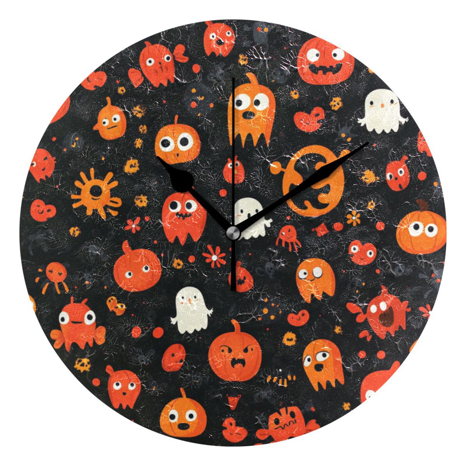 Round Art Wall Clock - Decorative Creative Dual-Use Clock with Oil ...