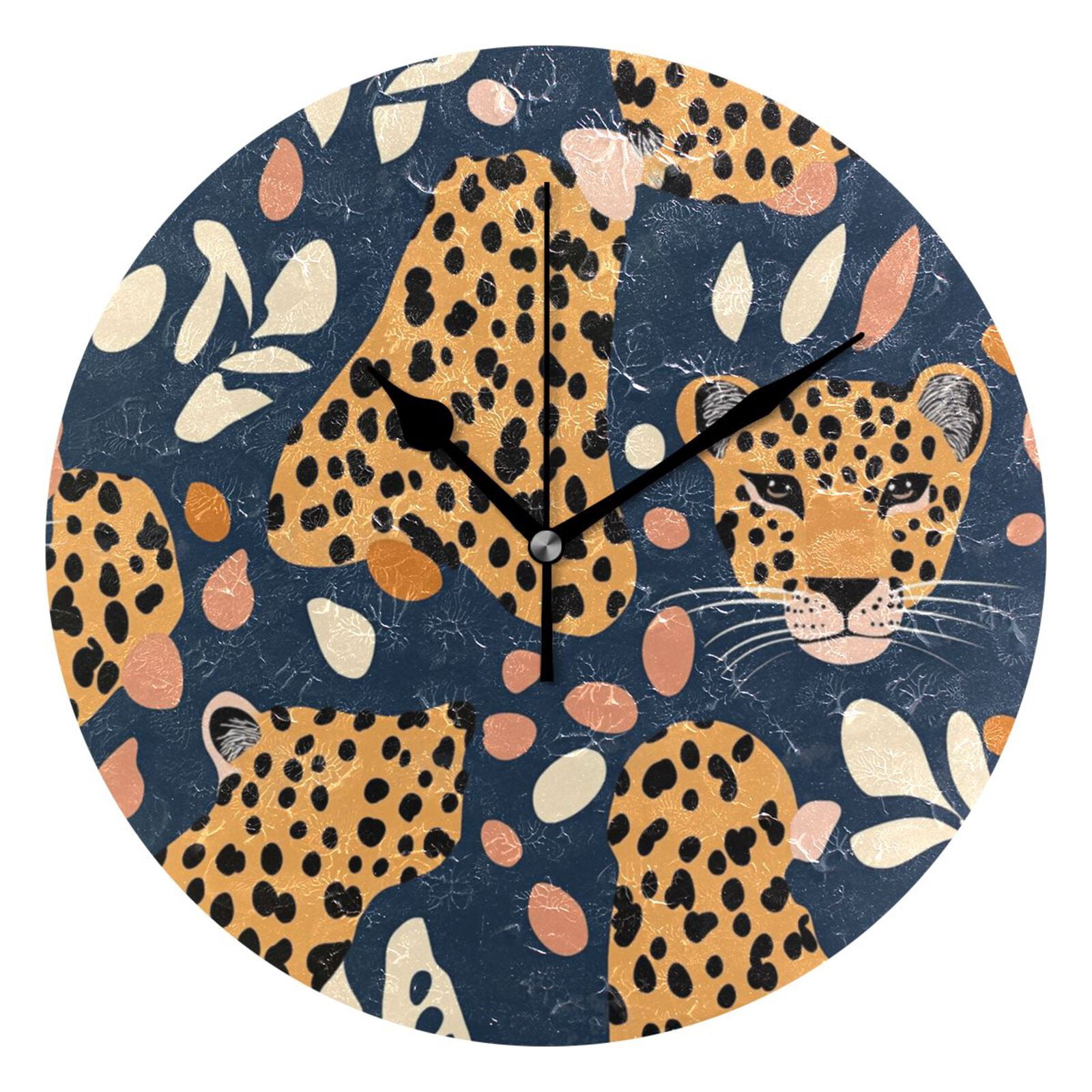 Round Art Wall Clock - Decorative Creative Dual-Use Clock with Oil ...