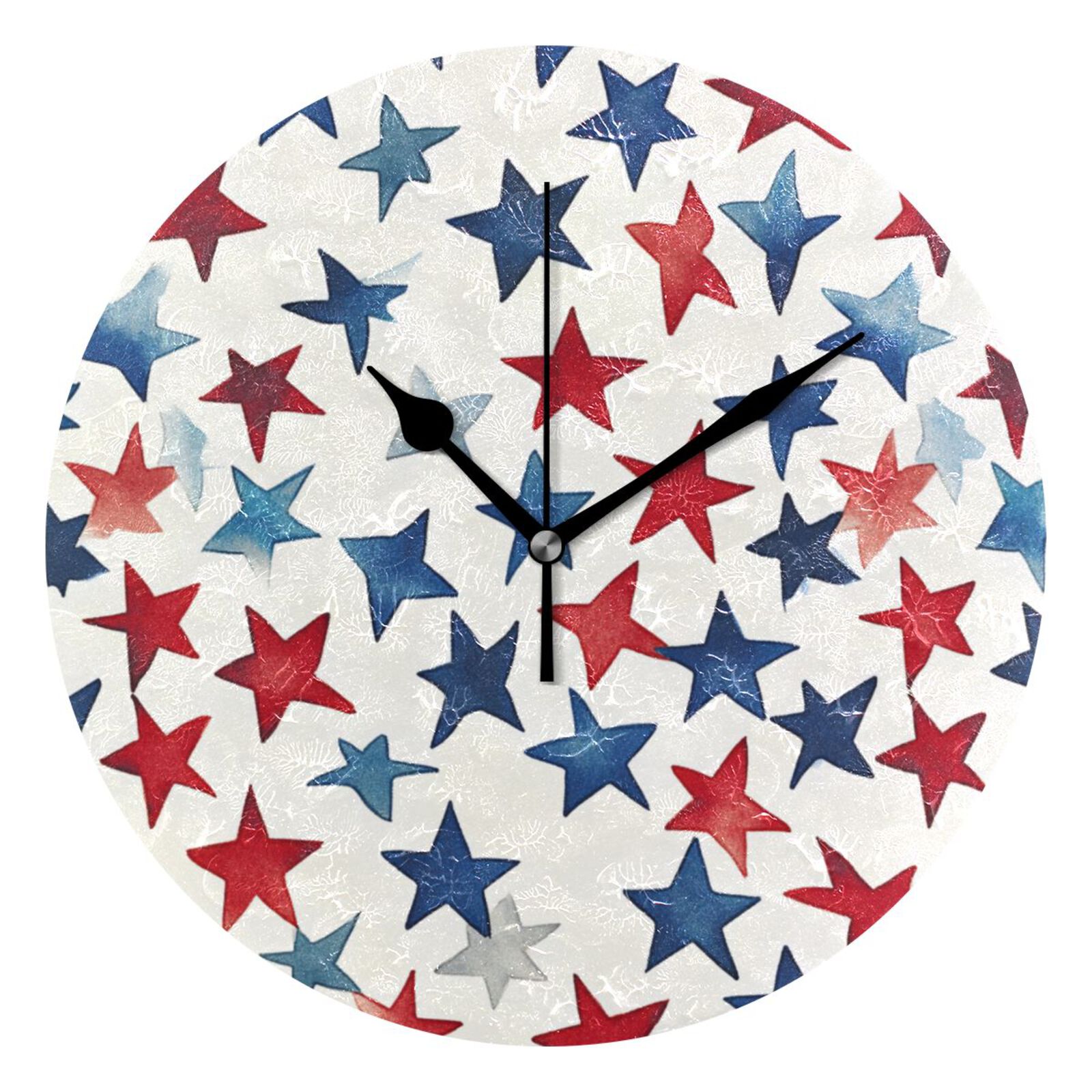 Round Art Wall Clock - Decorative Creative Dual-Use Clock with Oil ...