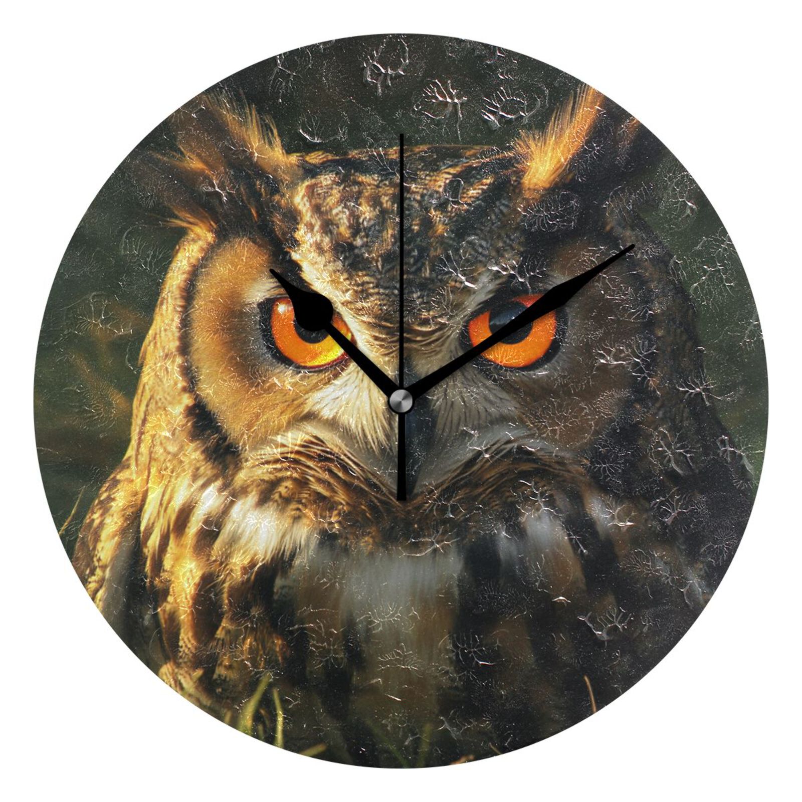 Round Art Wall Clock - Decorative Creative Dual-Use Clock with Oil ...