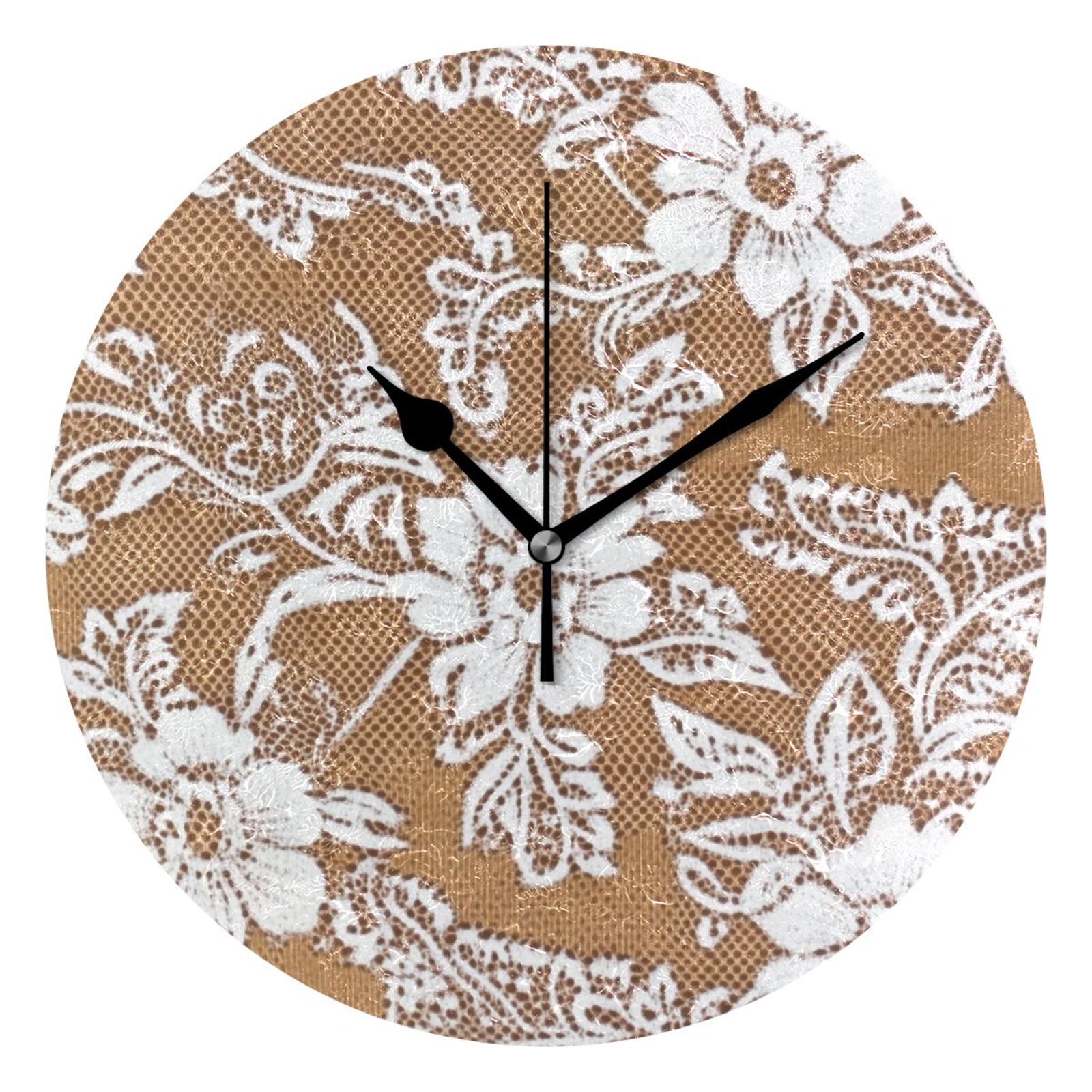 Round Art Wall Clock - Decorative Creative Dual-Use Clock with Oil ...