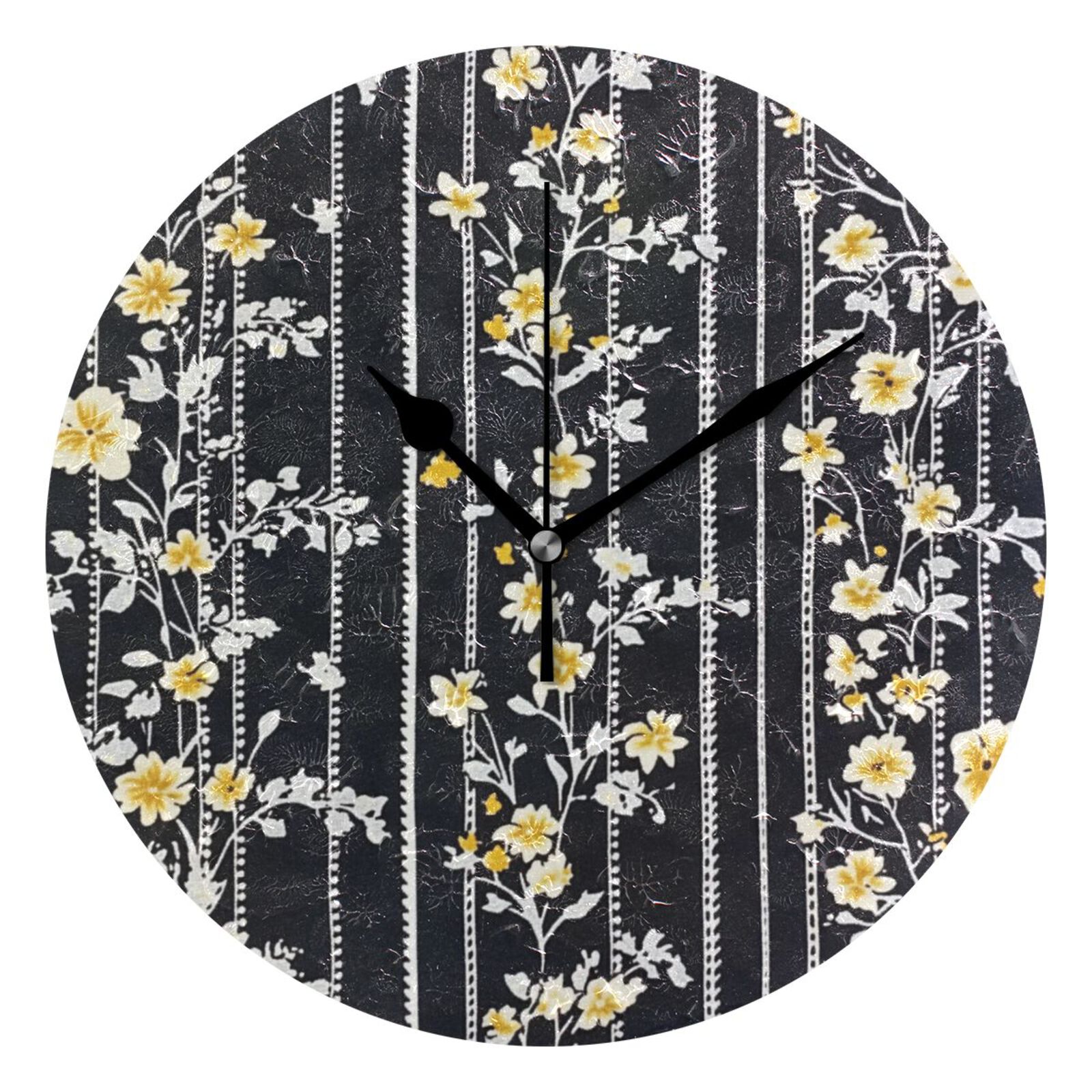 Round Art Wall Clock - Decorative Creative Dual-Use Clock with Oil ...