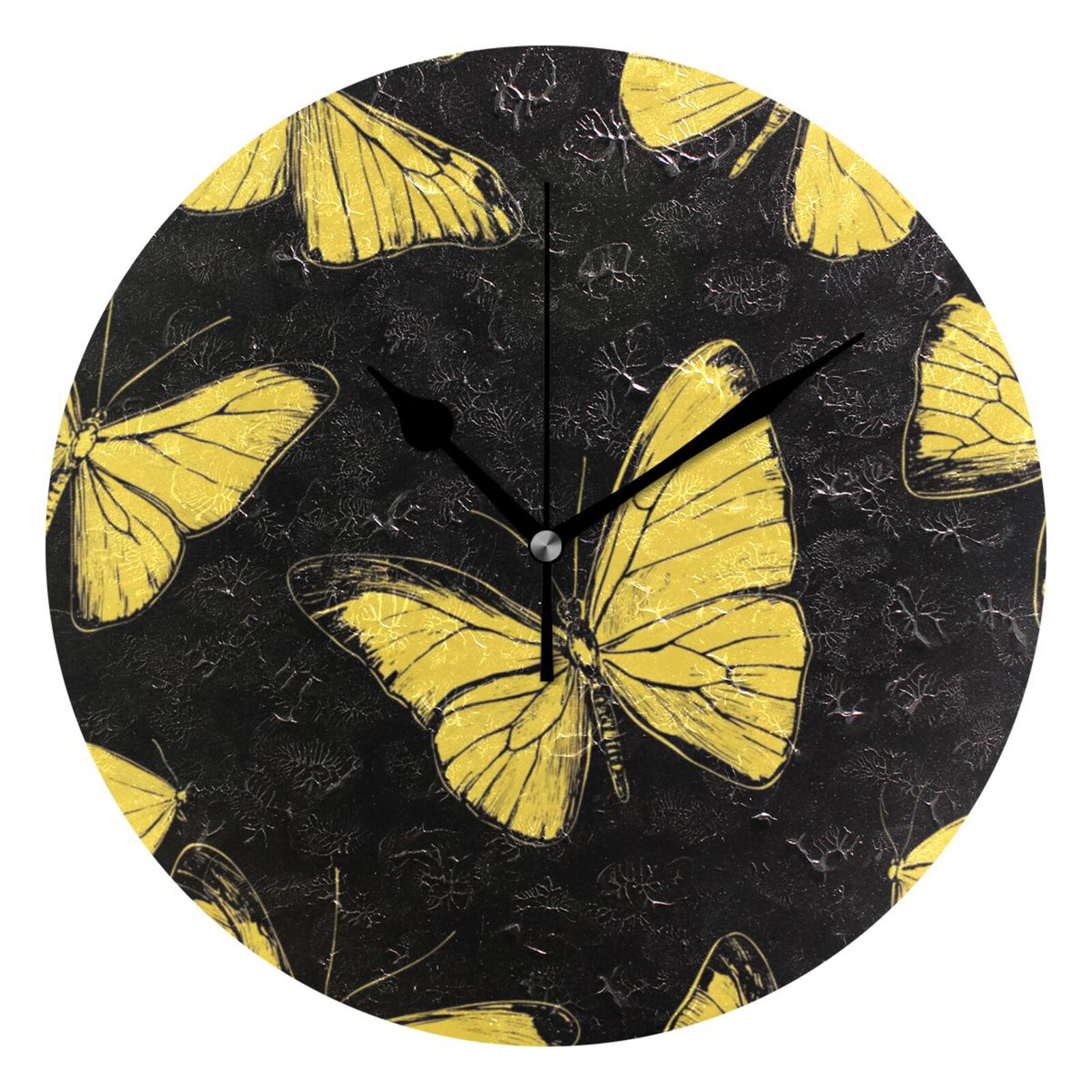 Round Art Wall Clock - Decorative Creative Dual-Use Clock with Oil ...