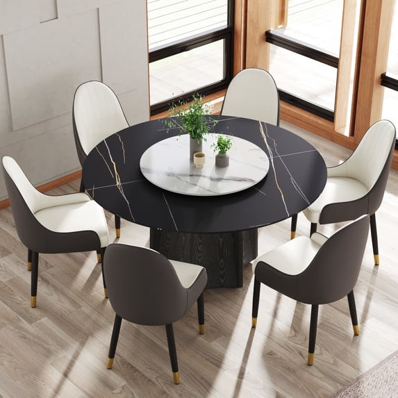 Round Artificial Marble Dining Table | For Dining Room Gatherings ...