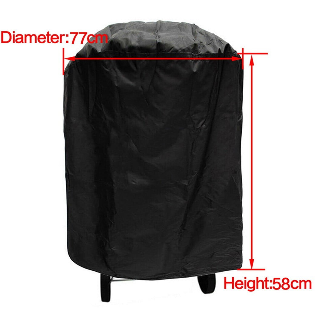 Round BBQ Cover Kettle Heavy Duty Waterproof Gas Barbeque Grill Garden ...
