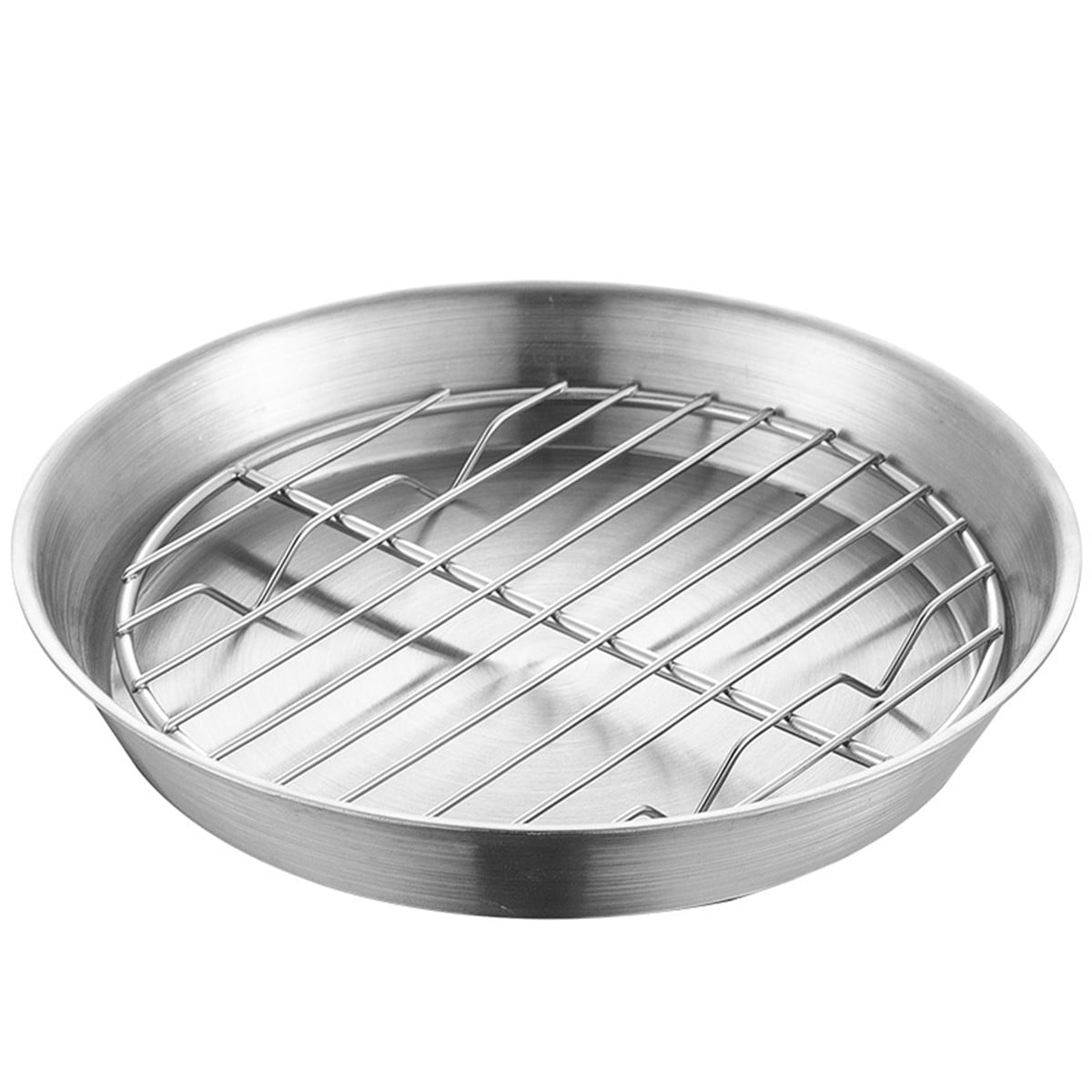 Round Baking Pan Roast Turkey Tray With Cooling Rack For Kitchen Bbq ...