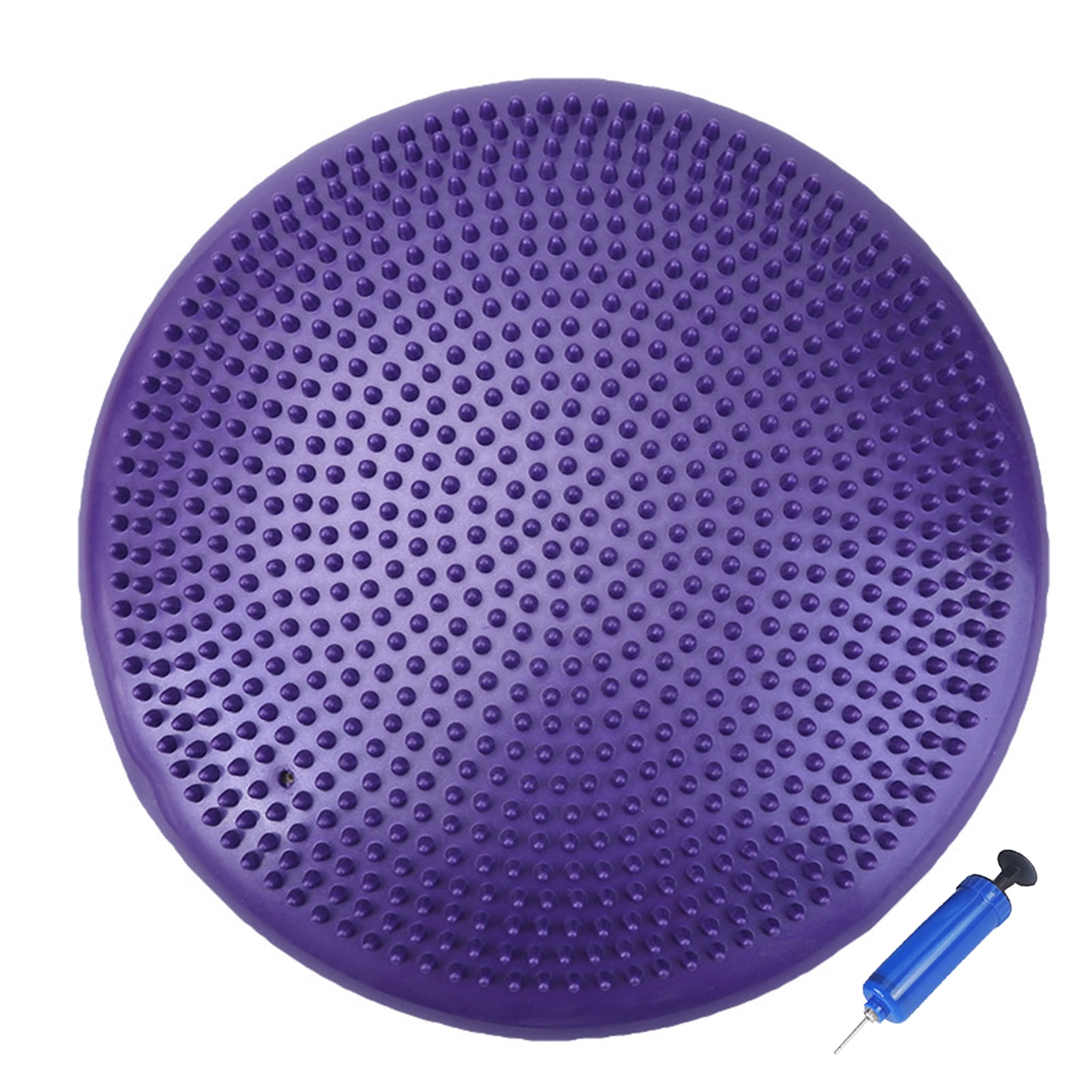 Round Balance Board with Pump Thick Yoga Fitness Inflatable Seat Pad ...