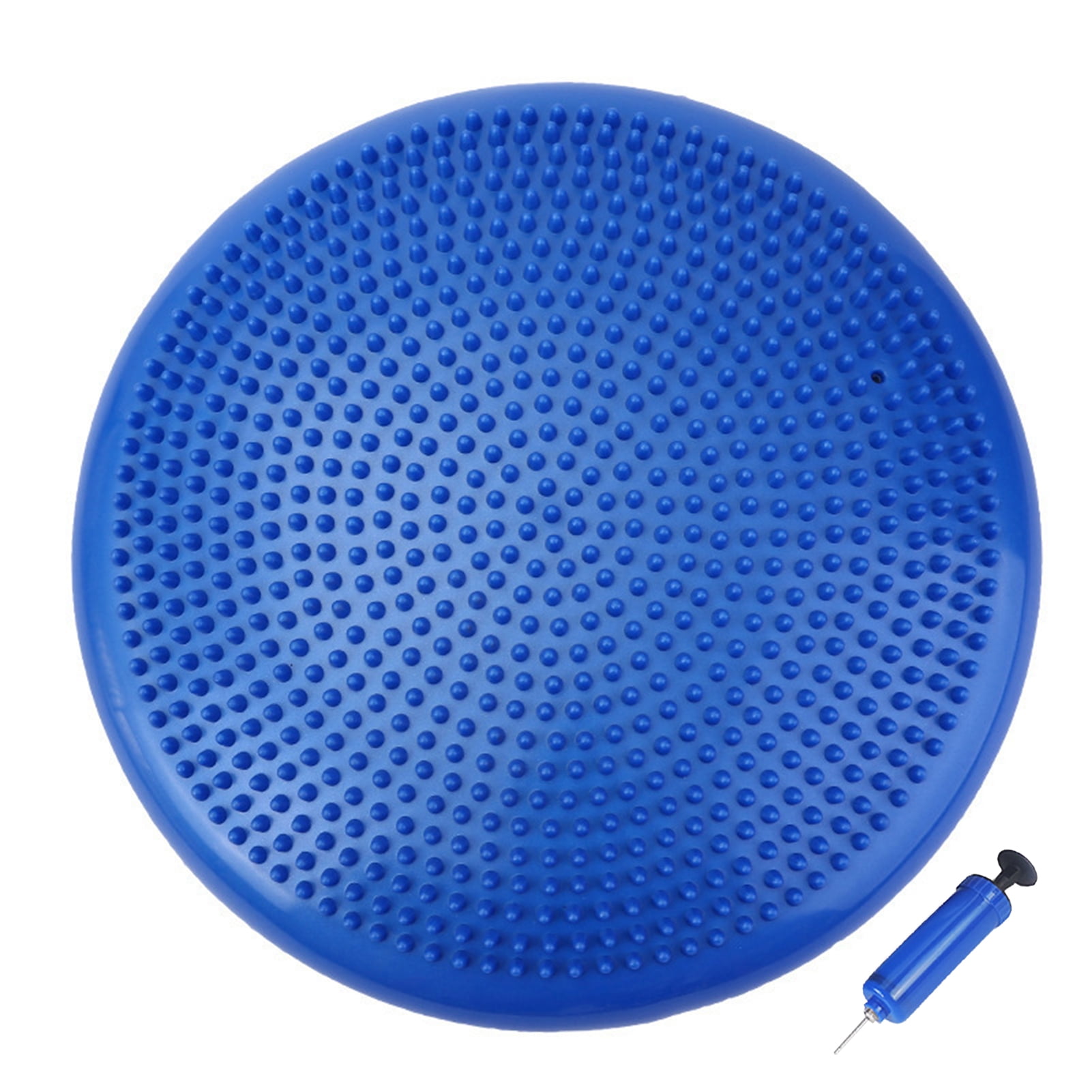Round Balance Board with Pump Thick Yoga Fitness Inflatable Seat Pad ...