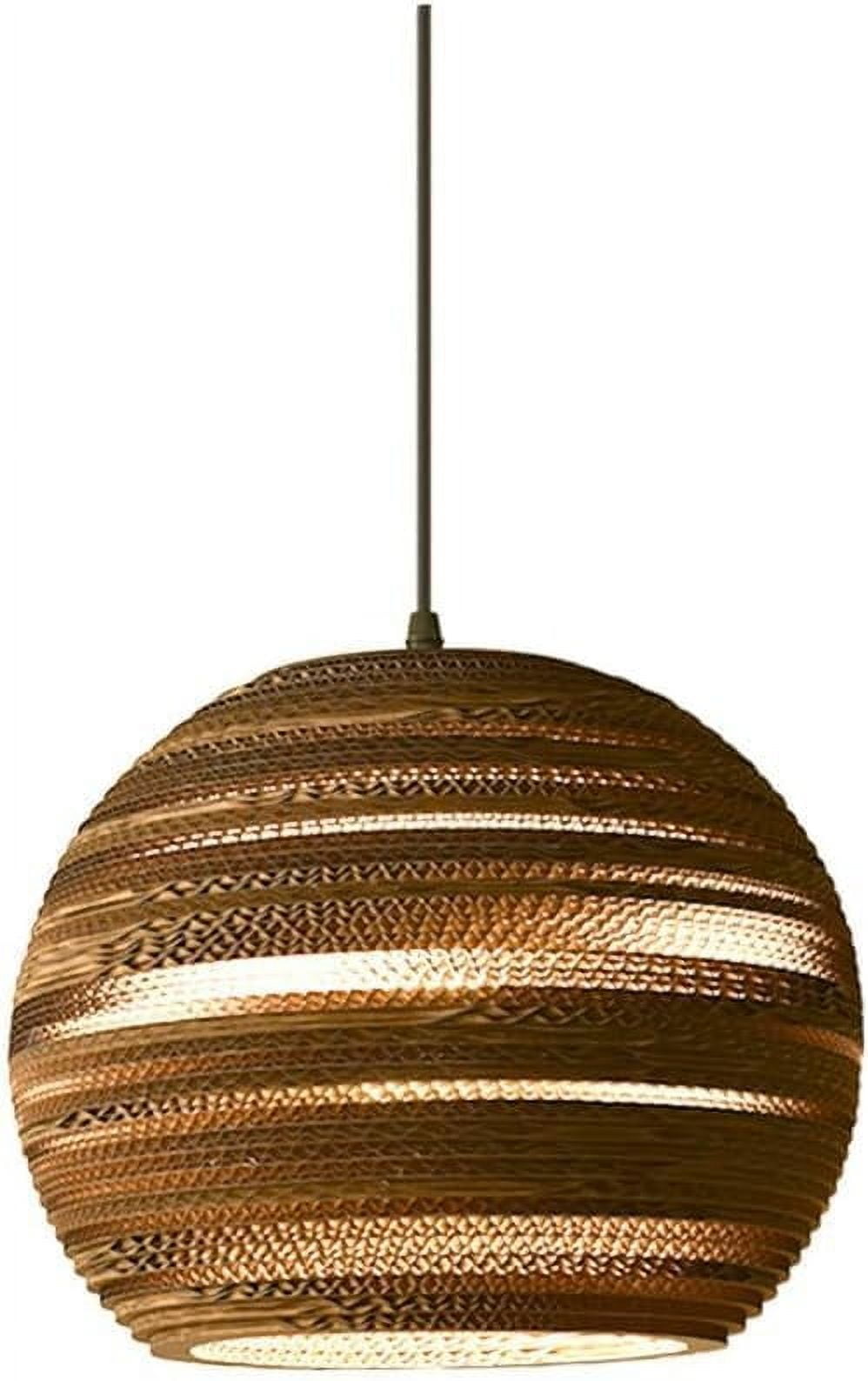 Round Ball Paper Pendant Light Fixture, Modern Farmhouse Pendant ...