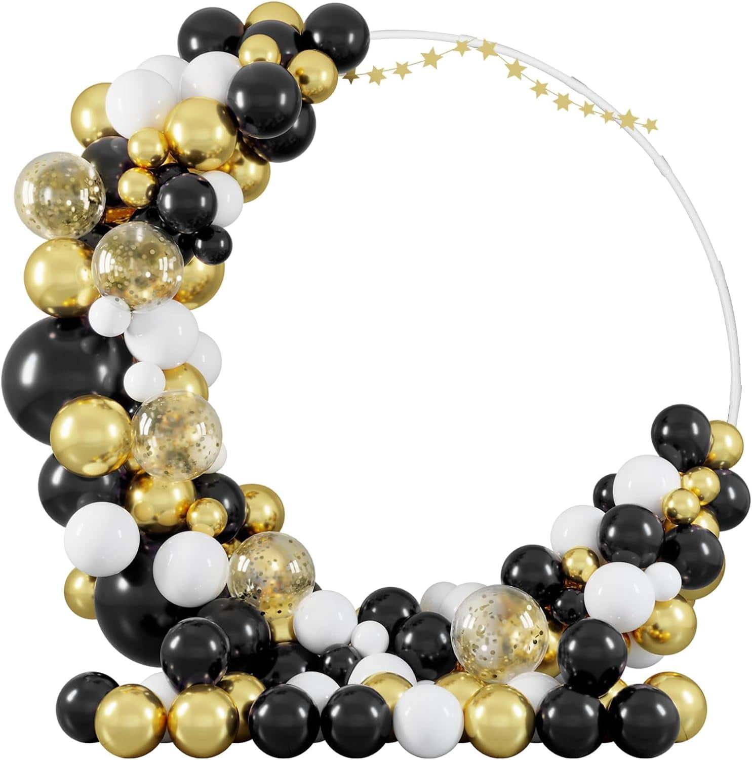 Round Balloon Arch Stand, 78.7 Inches Reusable Round Backdrop Stand Kit ...