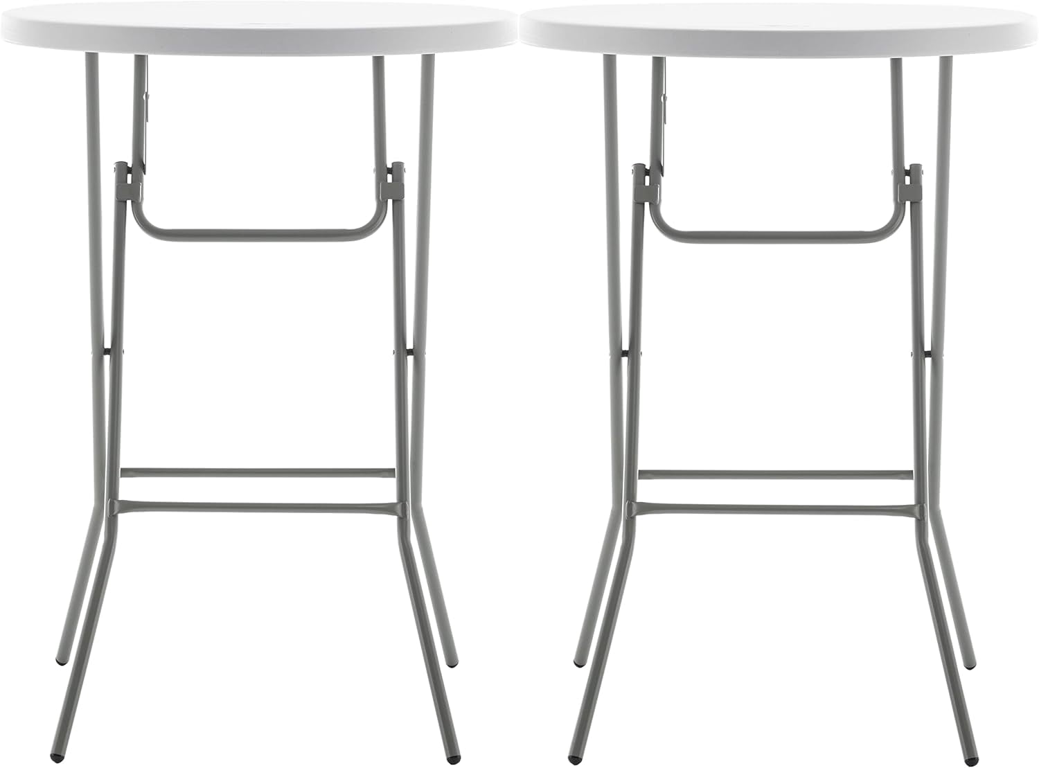 Round Bar Height White Granite Plastic Folding Table Portable ...