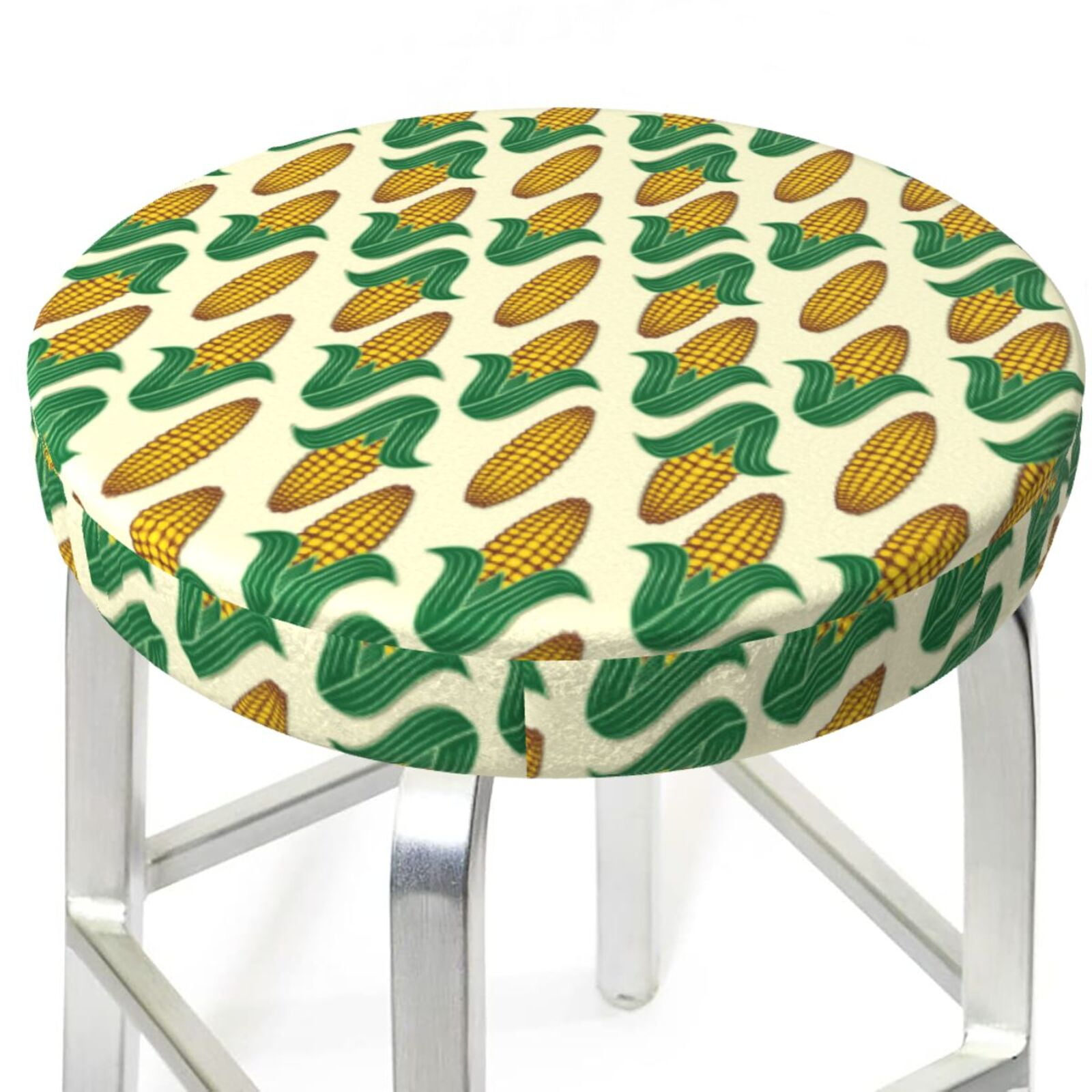 Round Bar Stool Covers Corn 8 Soft Velvet Bar Stool Seat Covers, 12-14 ...