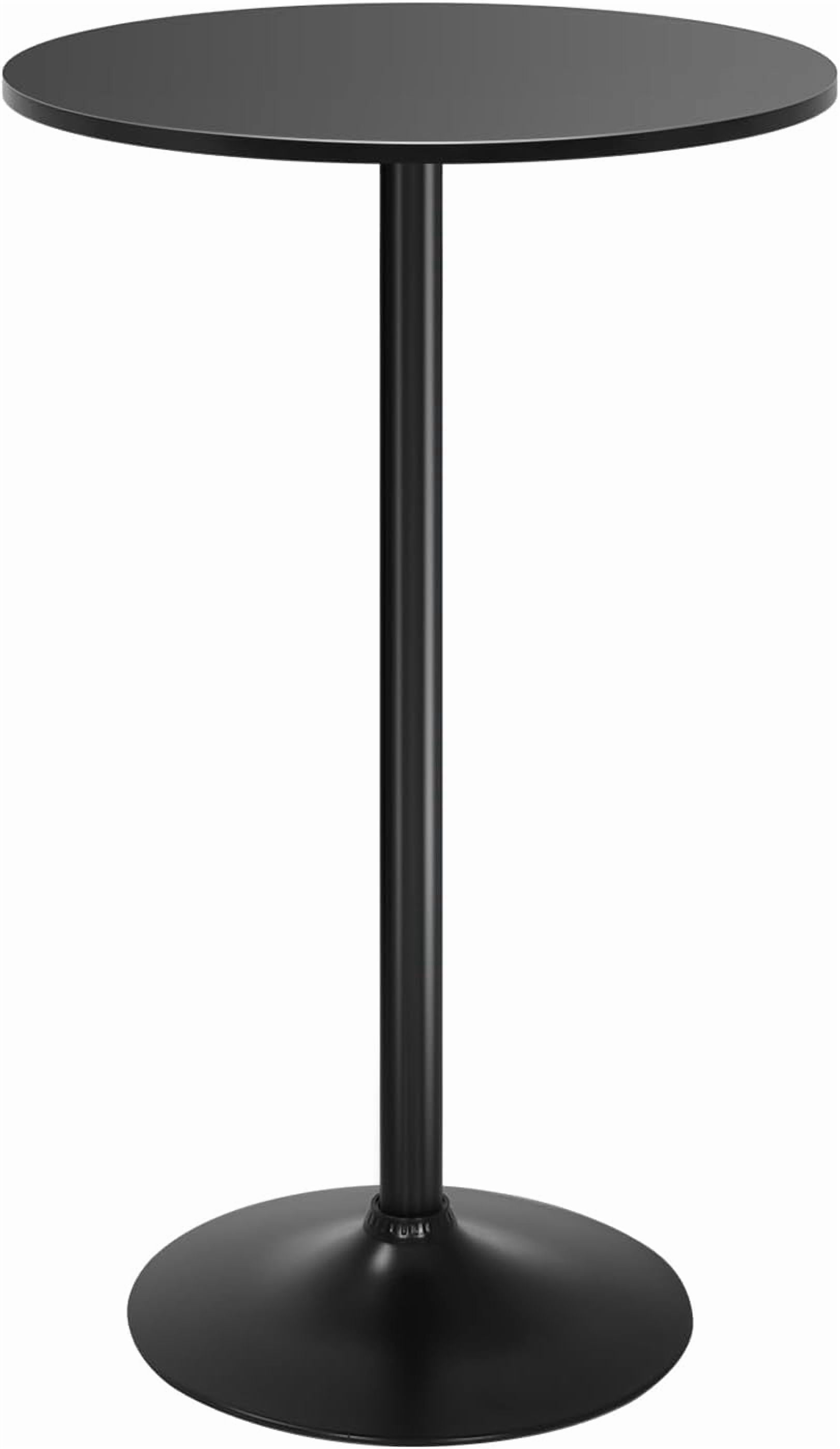 Round Bar Table 40" Height Modern High Top Pub Table with Solid Top ...