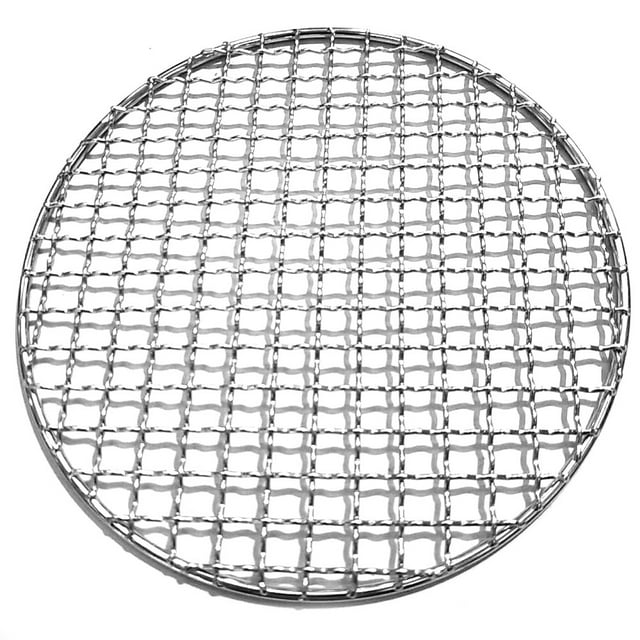 Round Barbecue Grill Mesh Wire Net Stainless Steel Rack Grid Grate ...