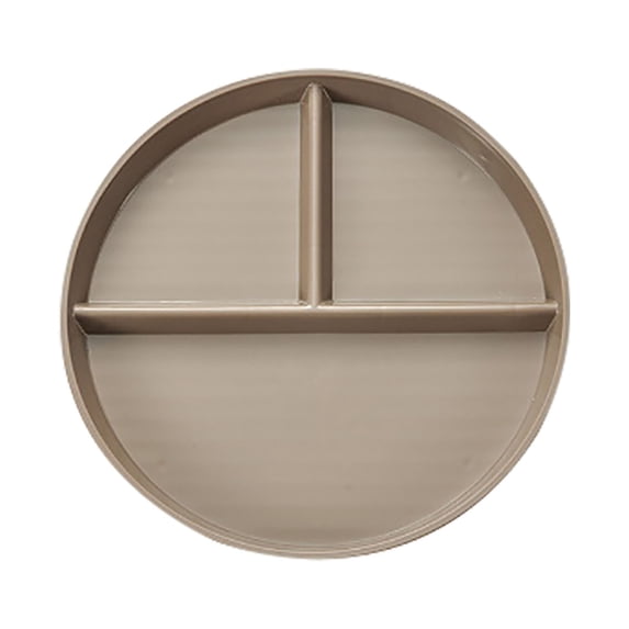 Round Bariatric Wheat Straw Plate Reusable Divided, Portion Control ...