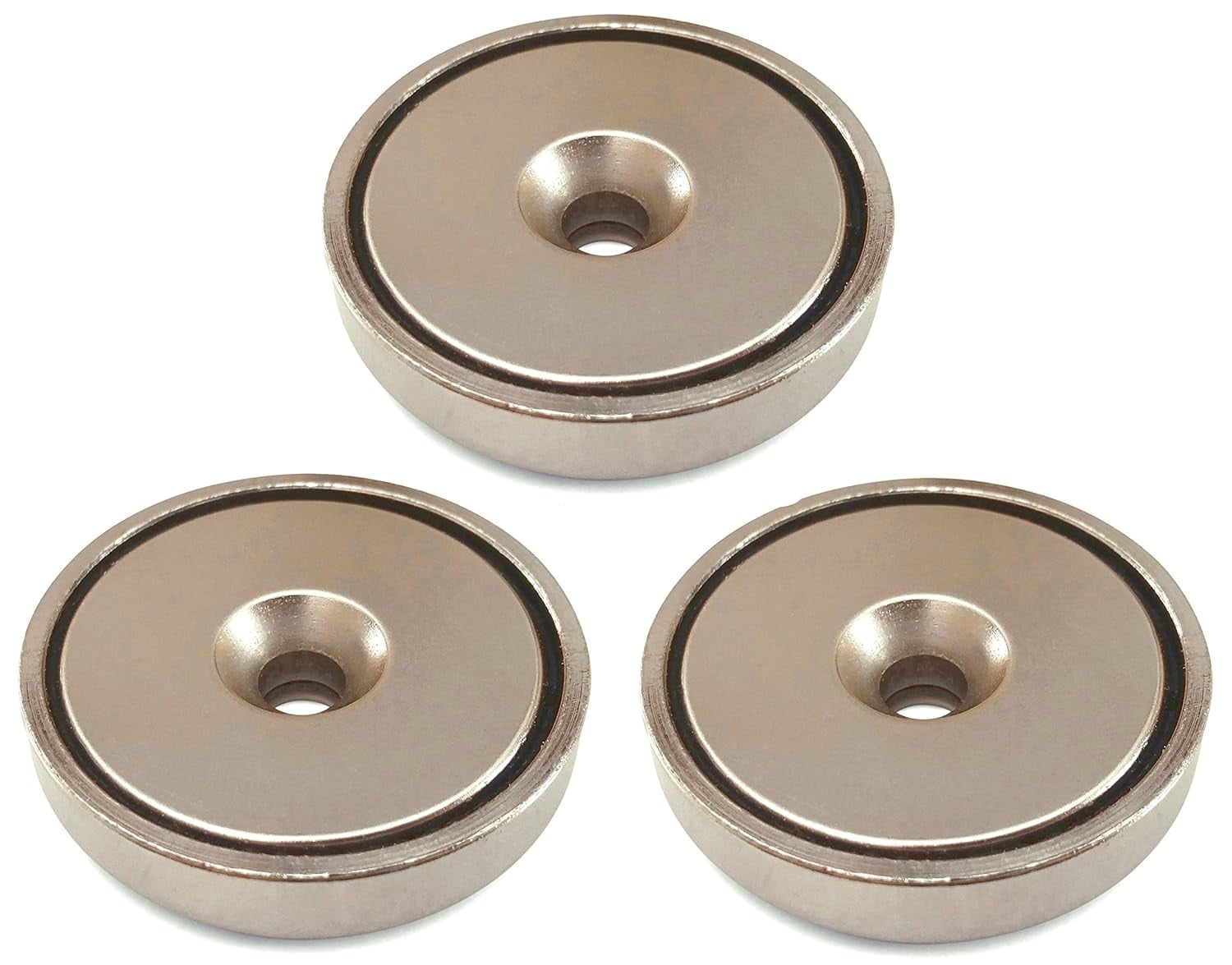 Round Base Cup Neodymium Magnet 80 Lb Strong Rare Earth Magnets 1.65 ...