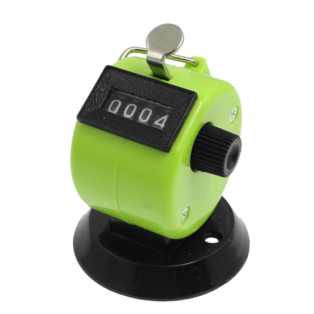 Round Base Resettable Hand Clicker Golf 4 Numbers Tally Counter Green ...