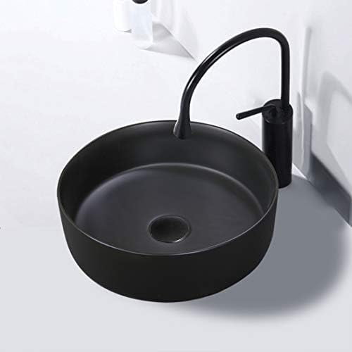 Round Bathroom Sink 14.2" x 14.2" Modern Cabinet Vessel Basin ...