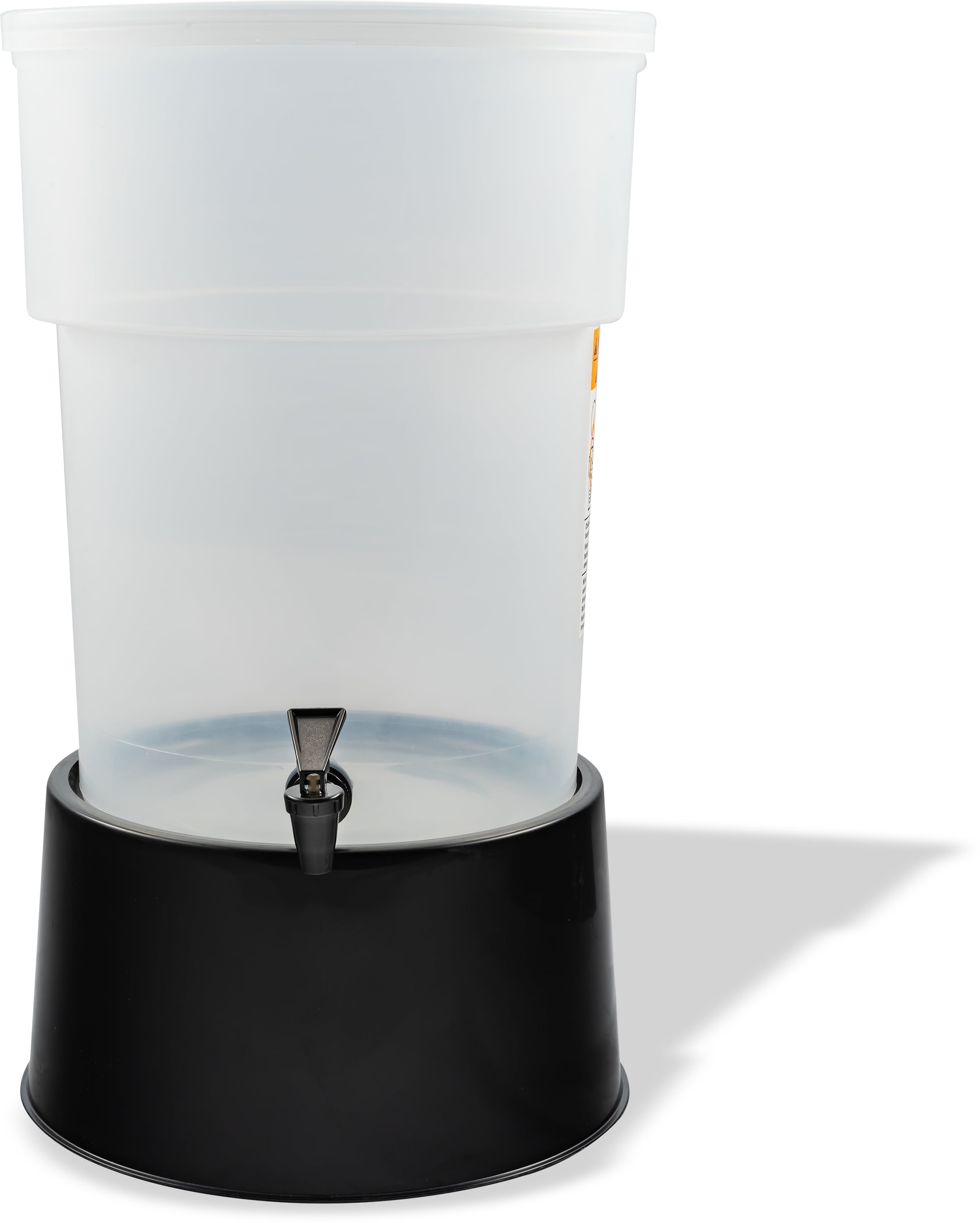 Round Beverage Dispenser with Base 5 Gallon - Black - Walmart.com