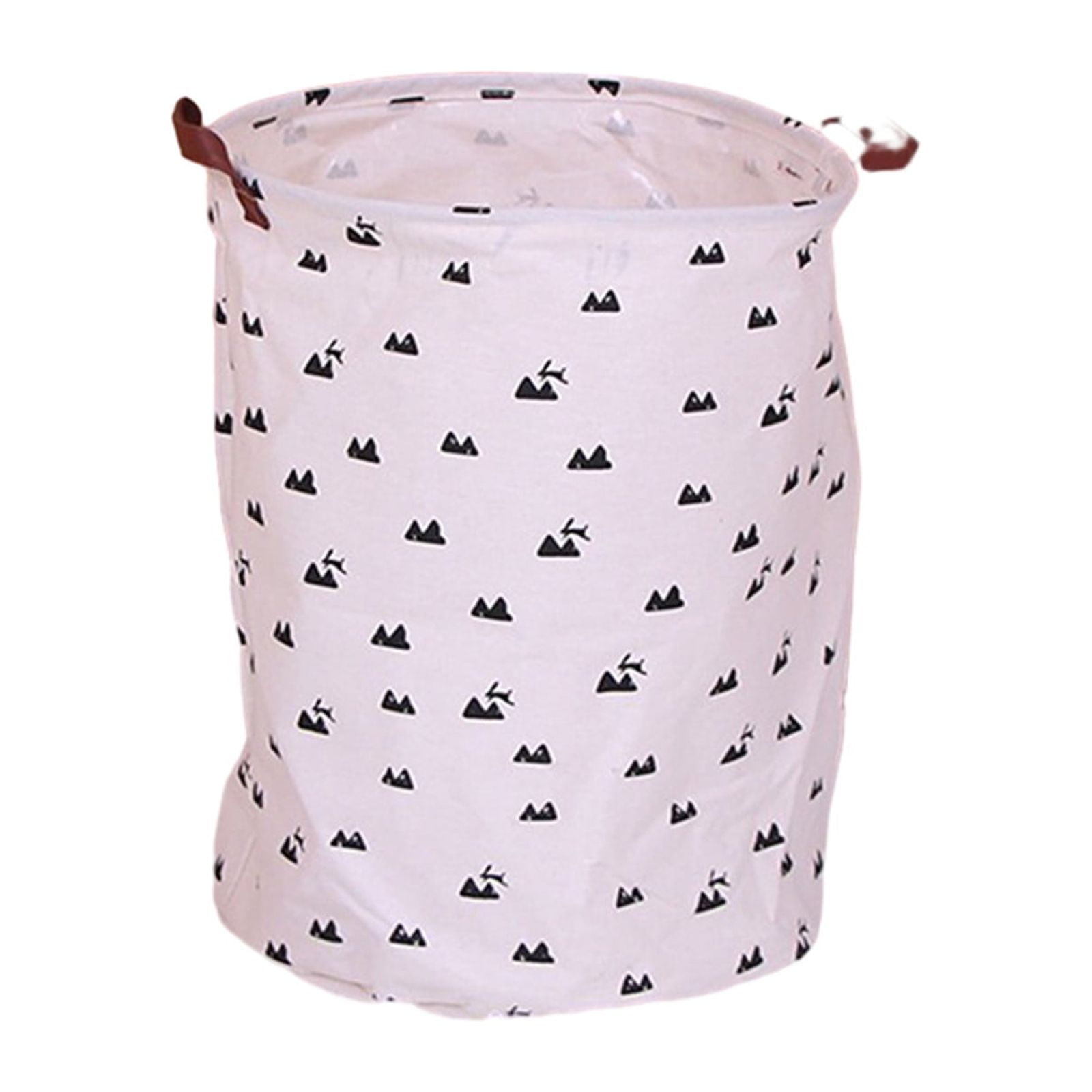 Round Big Size Canvas Storage Basket with Handle Large Organizer Bins ...