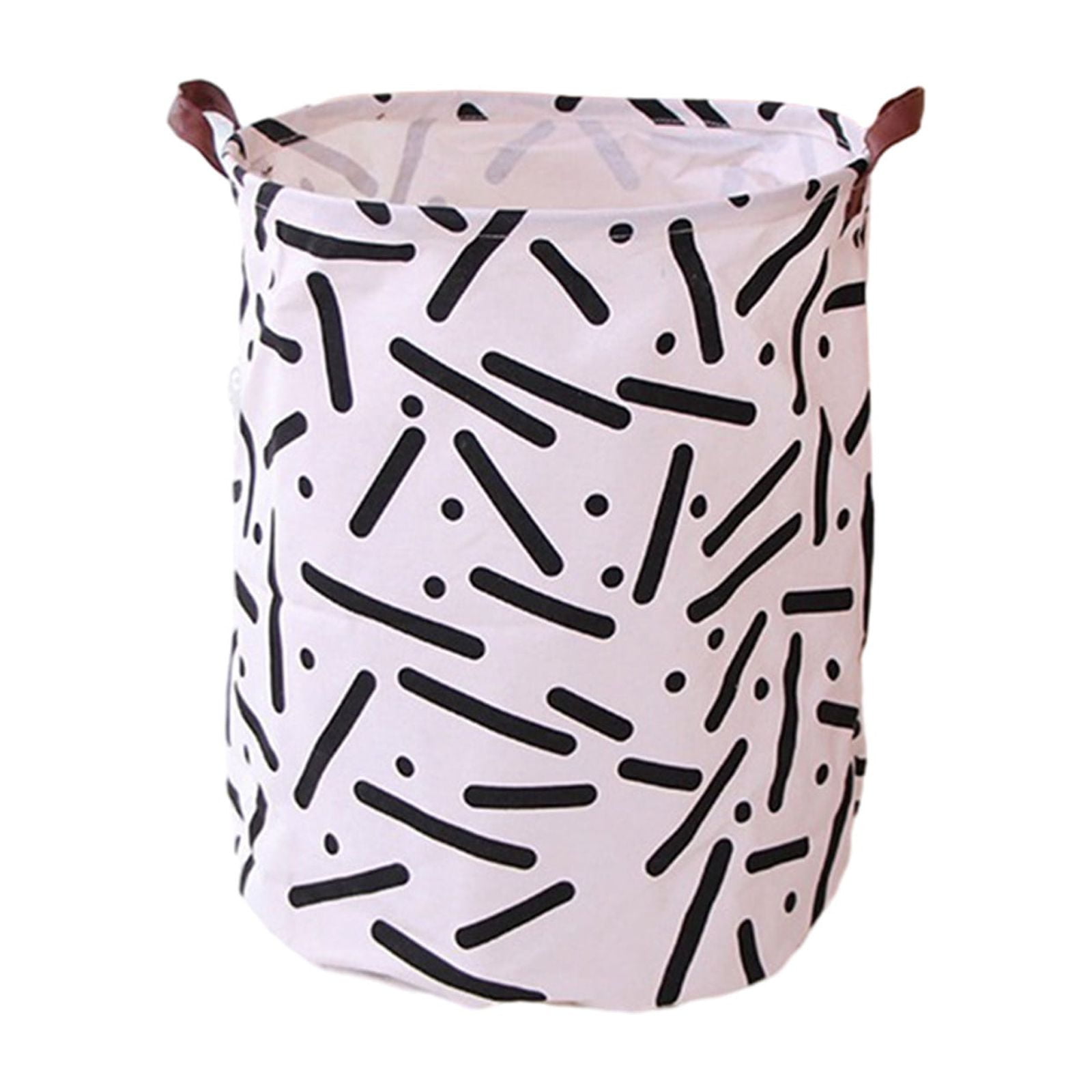 Round Big Size Canvas Storage Basket with Handle Large Organizer Bins ...