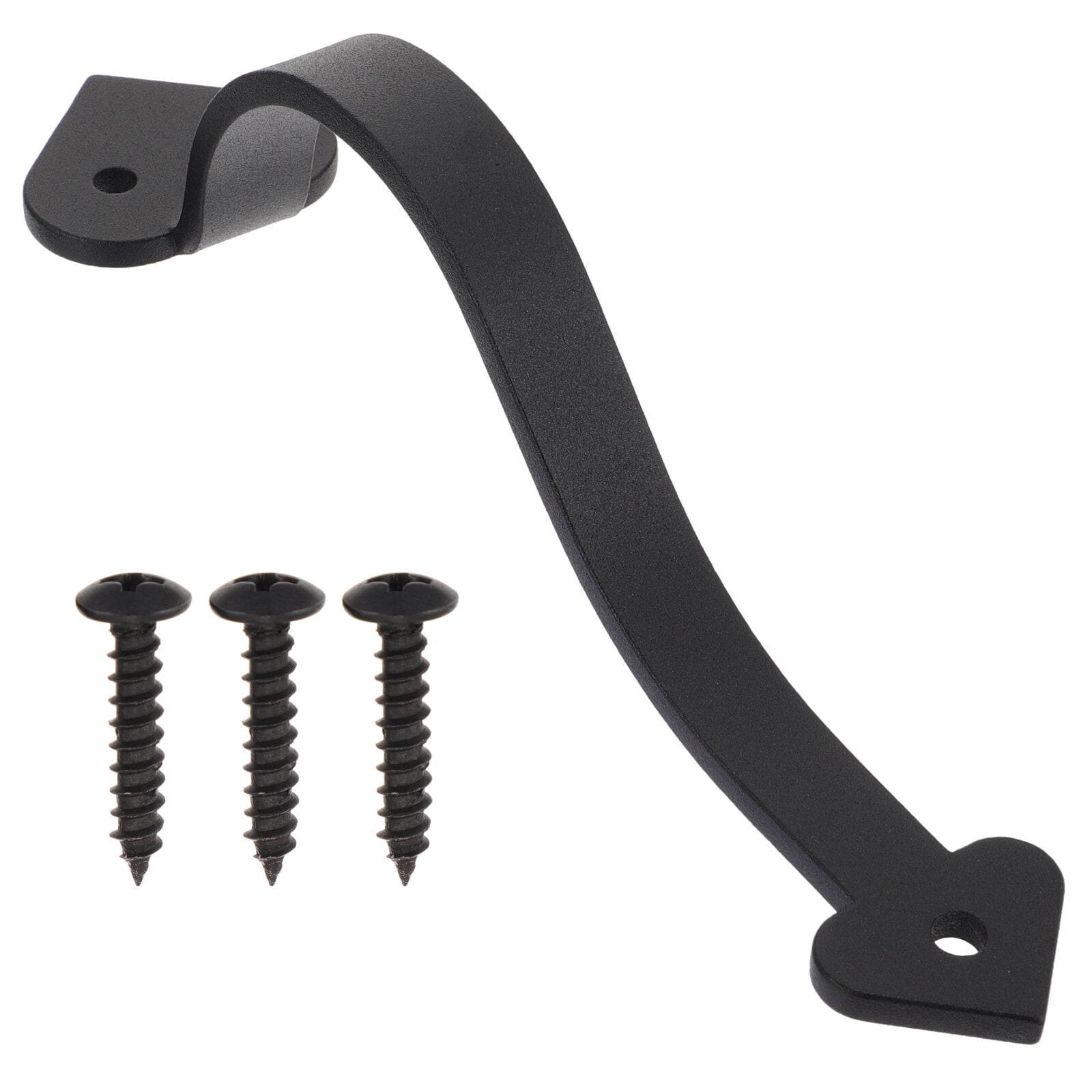 Round Black Pocket Door Lock Flip Pull Cabinet Handle Modern - Walmart.com