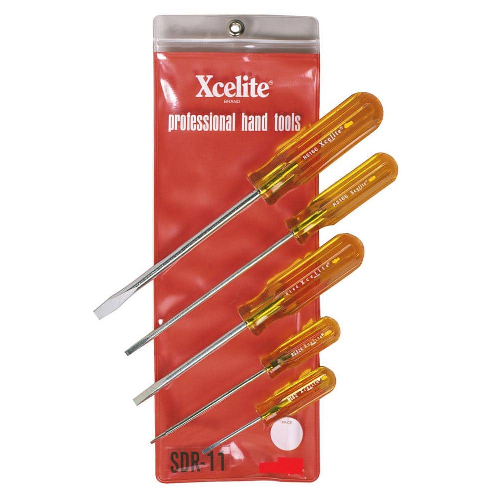 Round Blade Slotted Screwdriver Set (5-Piece) - Walmart.com