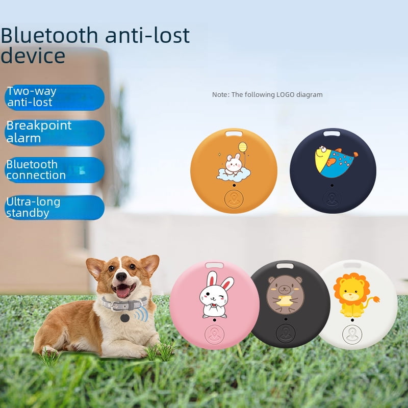 Round Bluetooth anti-lost device Bluetooth 5.0 two-way alarm smart ...