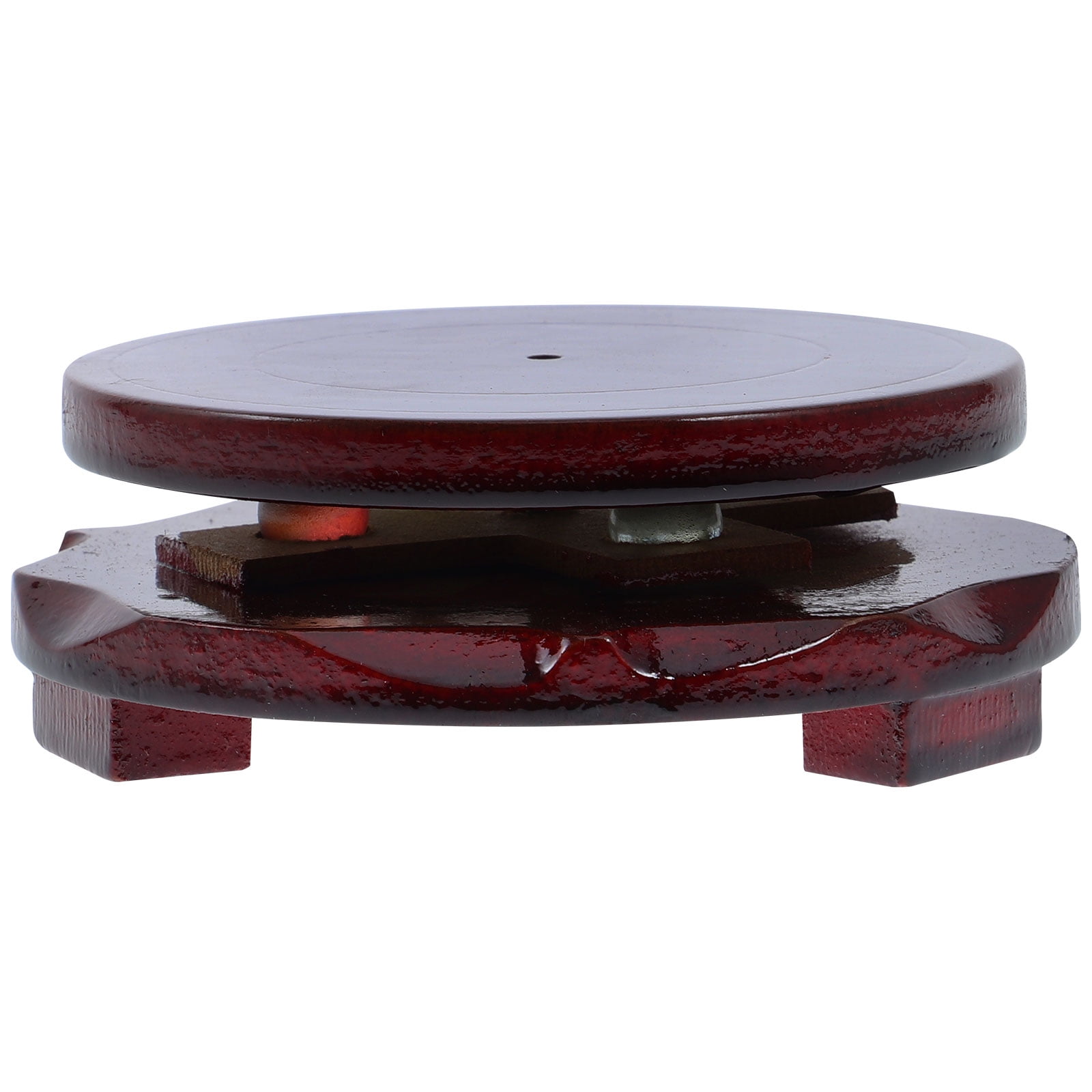 Round Bonsai Stand Turntable Portable Swivel Base - Walmart.com