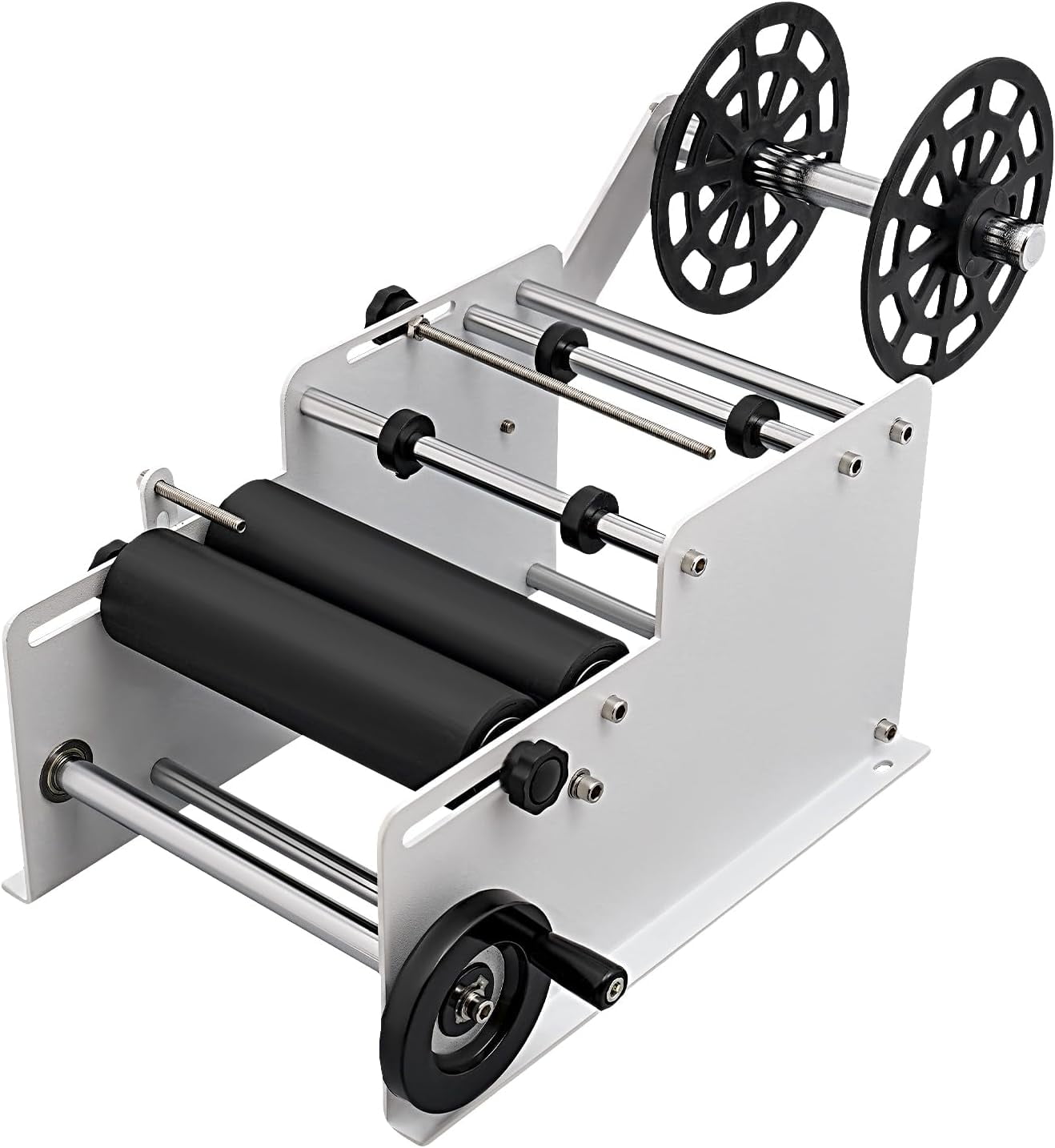 Round Bottle Labeling Machine, White MT-30 Manual Adjustable Labeling ...