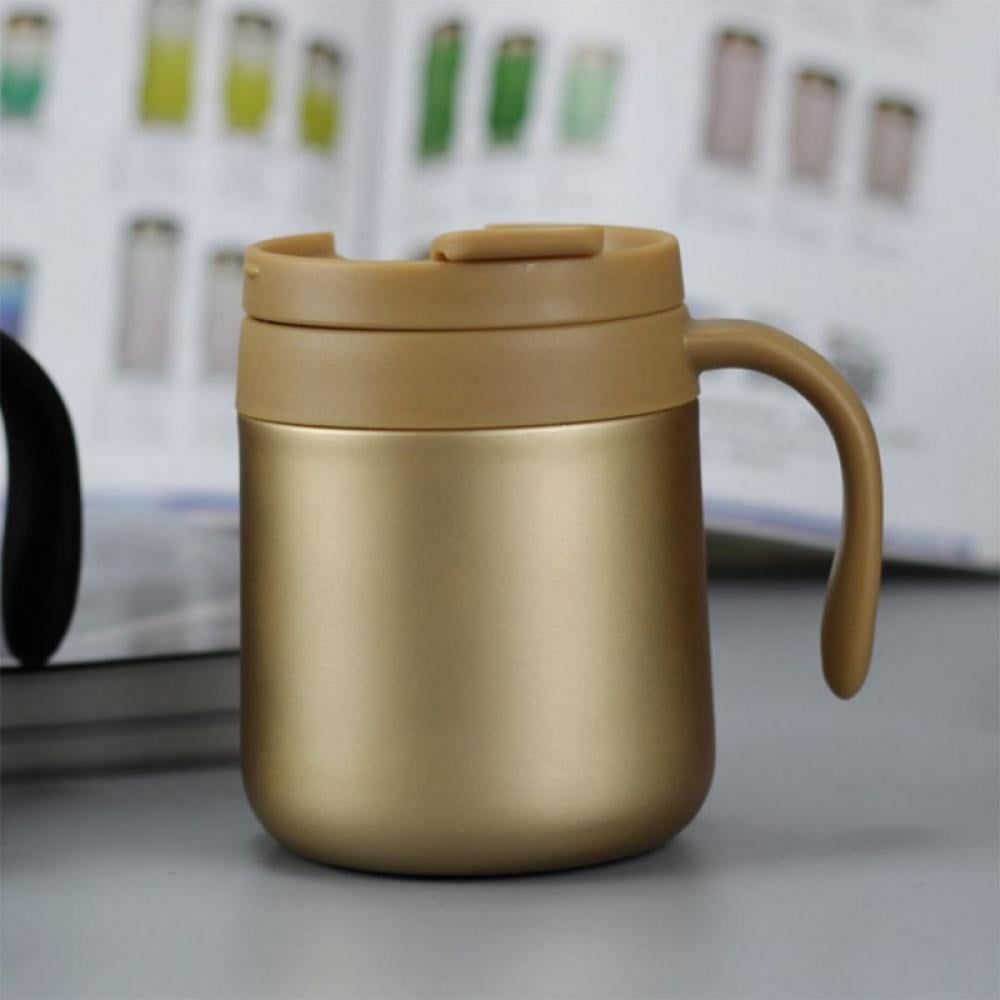 Round Bottom Business Coffee Thermal Mug With Handle 11.8 Fl.oz Travel ...