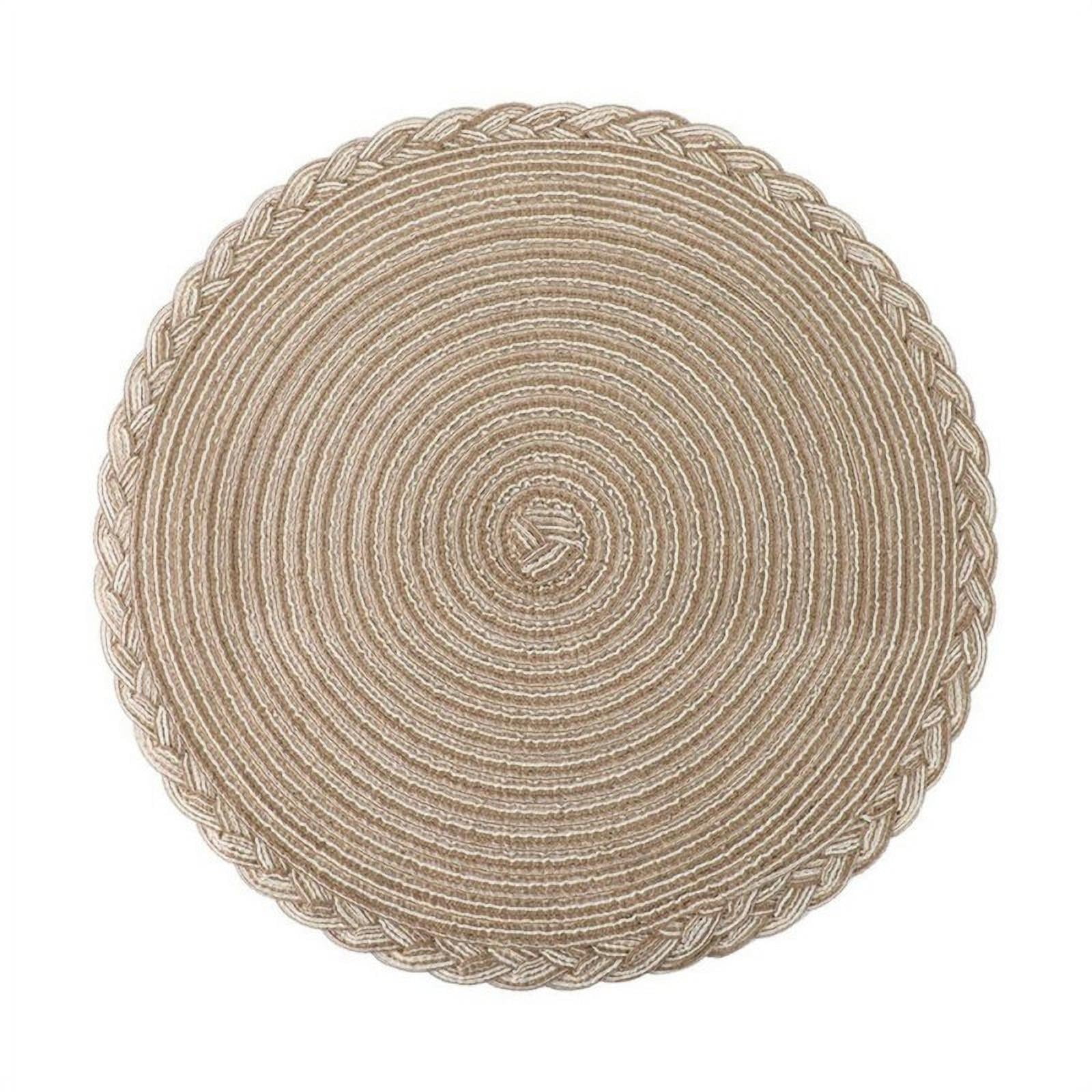 Round Braided Placemats 15 Inch Round Table Mats for Dining Tables ...