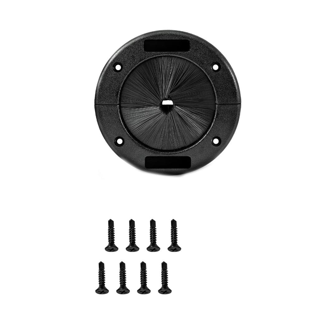 Round Brush Grommet Cable Pass Through Grommet with Dust & Airflow ...
