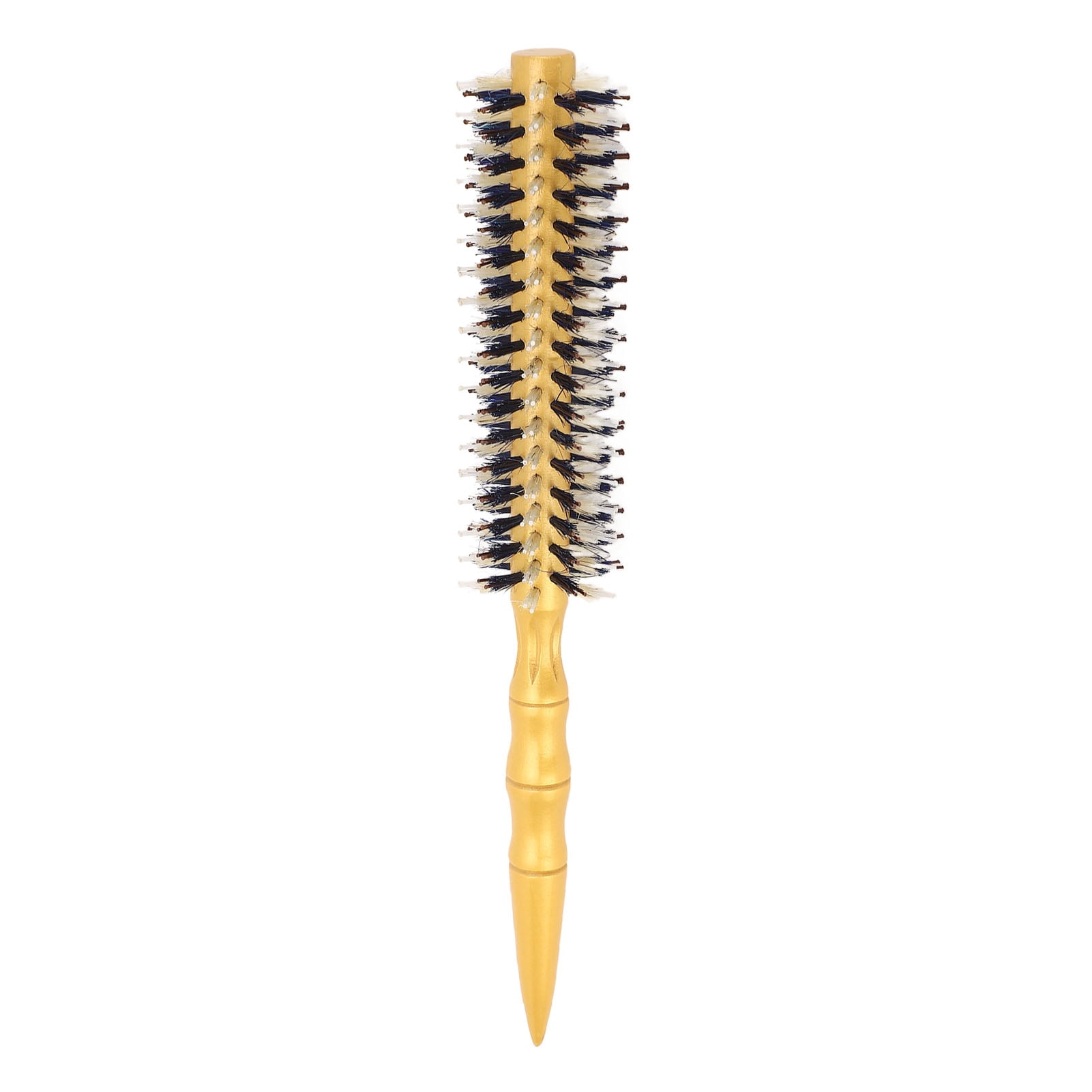 Round Brush Hair Comb Nylon Hair Wooden Handle Hollow Out Hairdressing ...