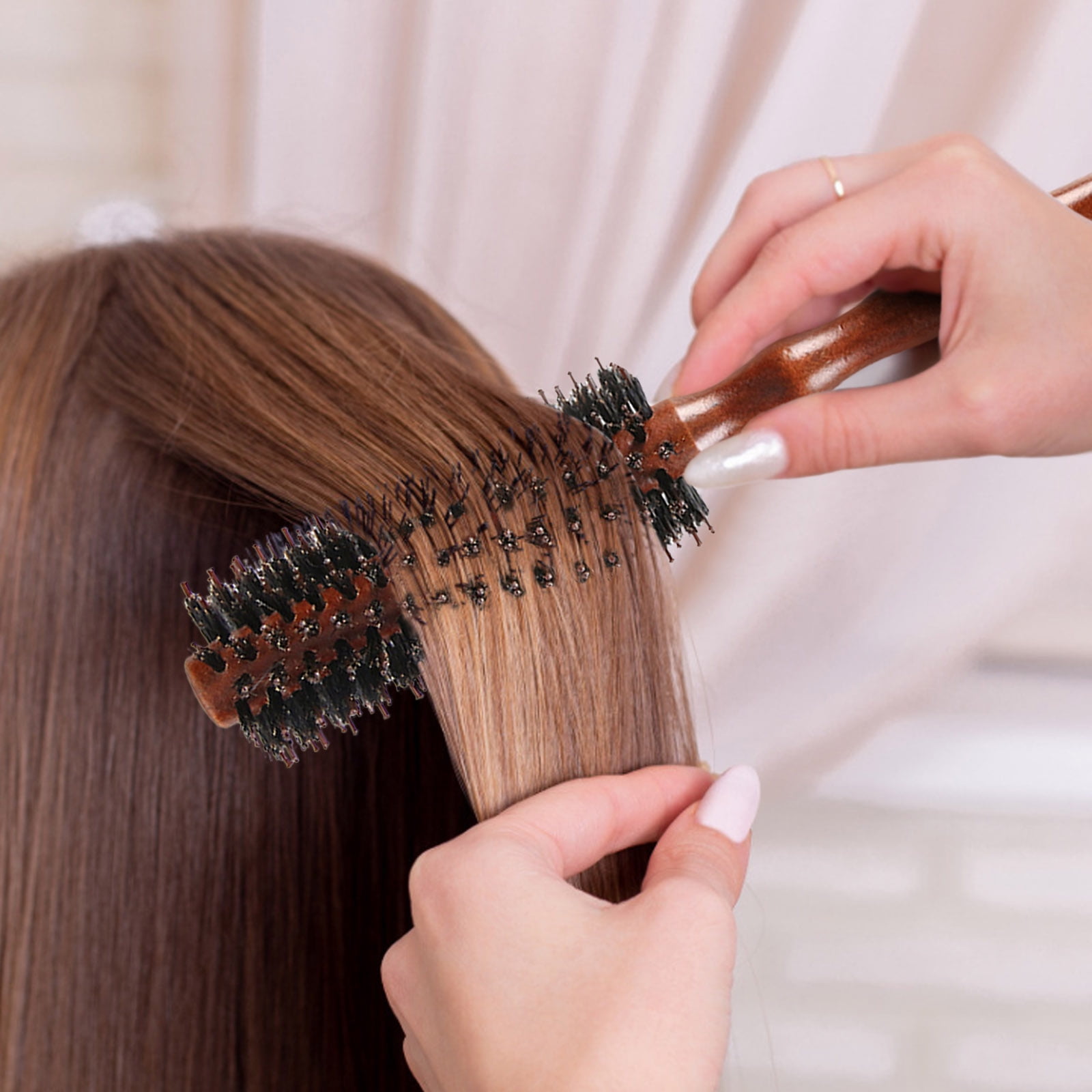 Round Brush,Roller Hairbrush Hair -static Roller Hairbrush Comb Salon ...