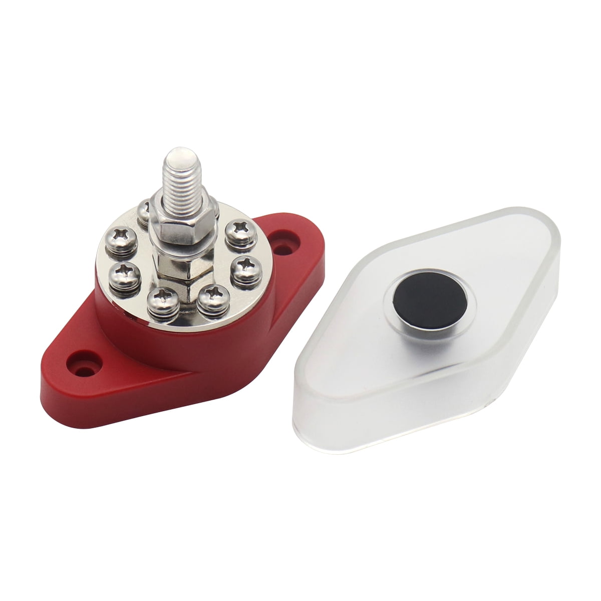 Round Bus Bar Distribution Stud Junction Post Block with 8 Terminal ...