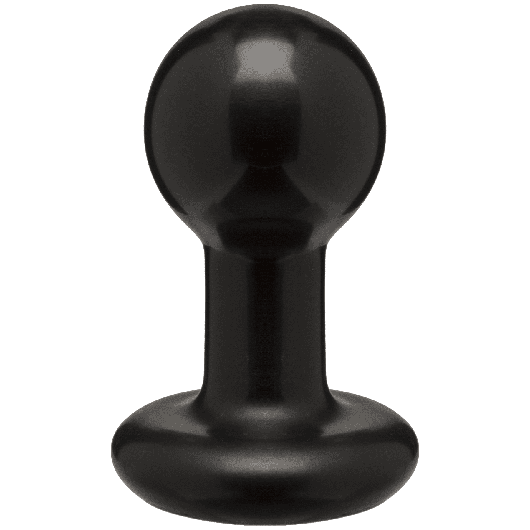 Round Butt Plug Small Black