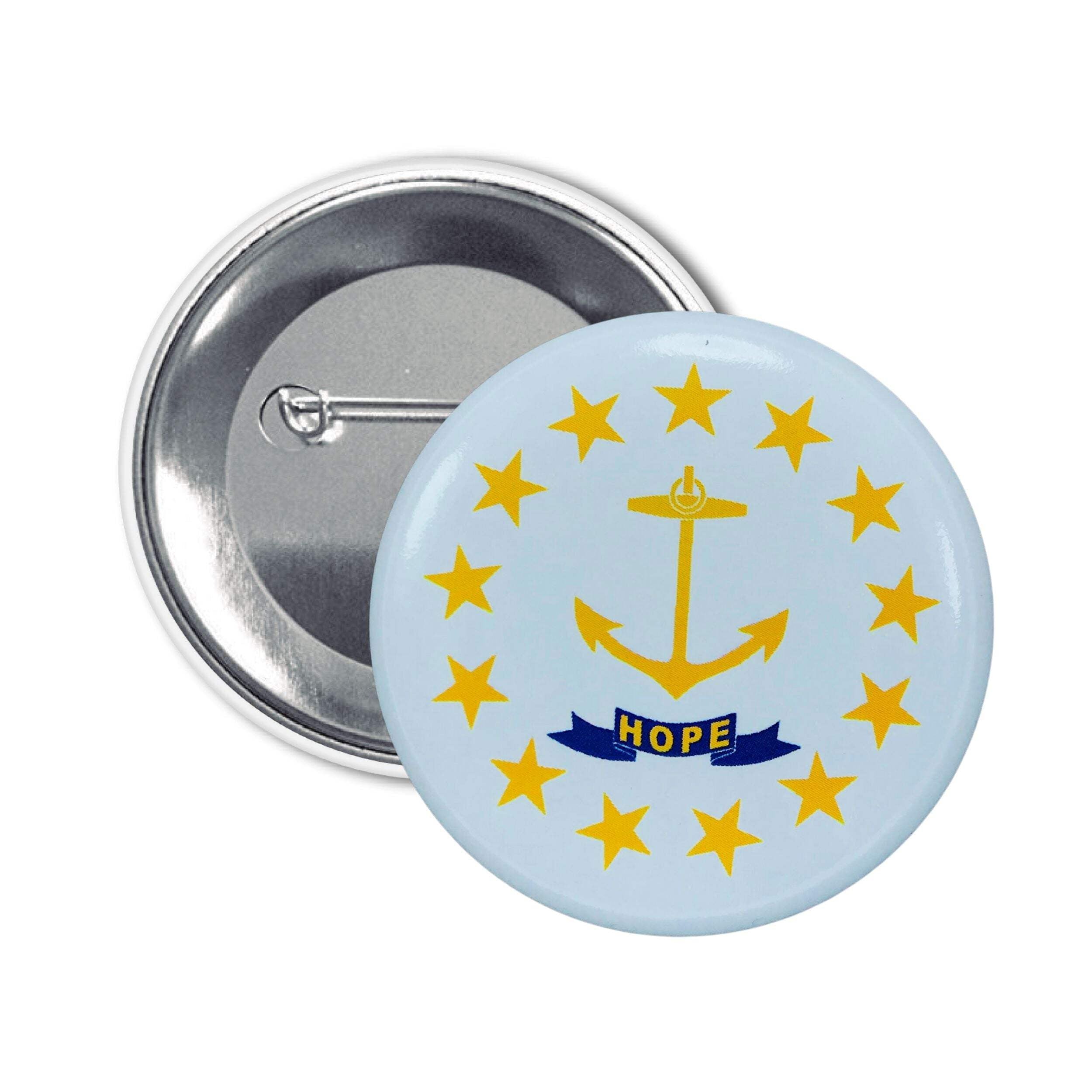 Round Button - State Flag Rhode Island - USA | State Flag Button | USA ...