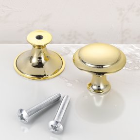 Boahaus Gold Cabinet Knobs, 1 Inch - Set of 10 Modern Drawer Pulls for ...