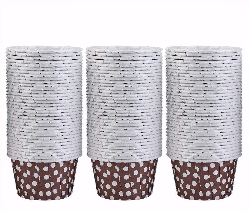 Round Cake Baking Cups - 100PCS Mini Cupcake Liners Paper Round Cake ...