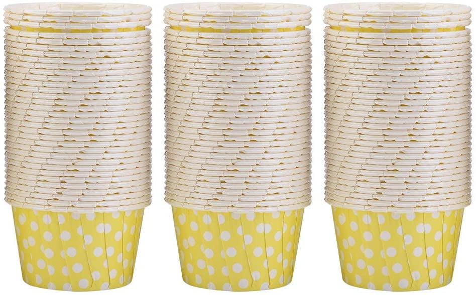Round Cake Baking Cups - 100PCS Mini Cupcake Liners Paper Round Cake ...