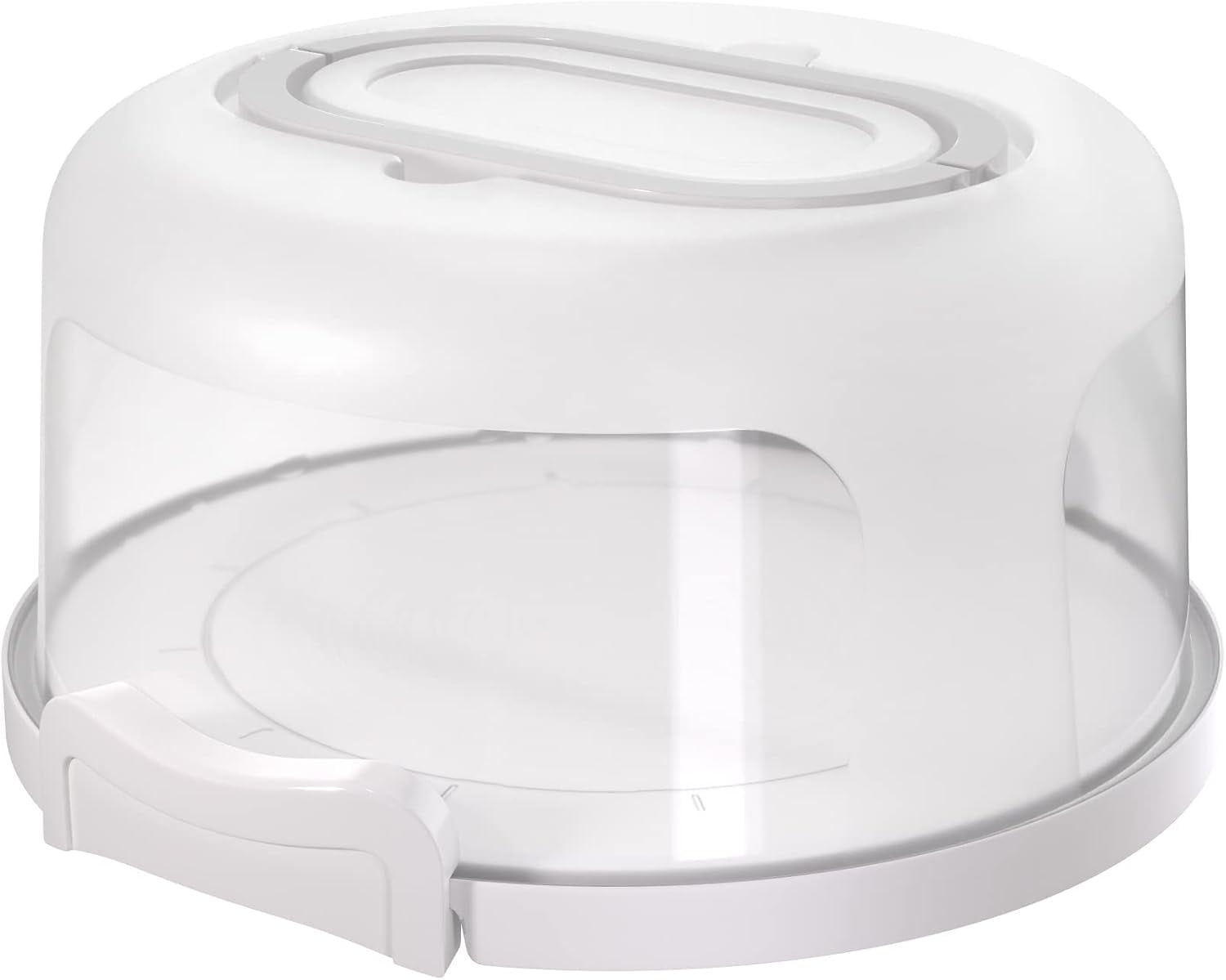 Round Cake Carrier Two Sided Cake Holder Serves as Five Section Serving ...