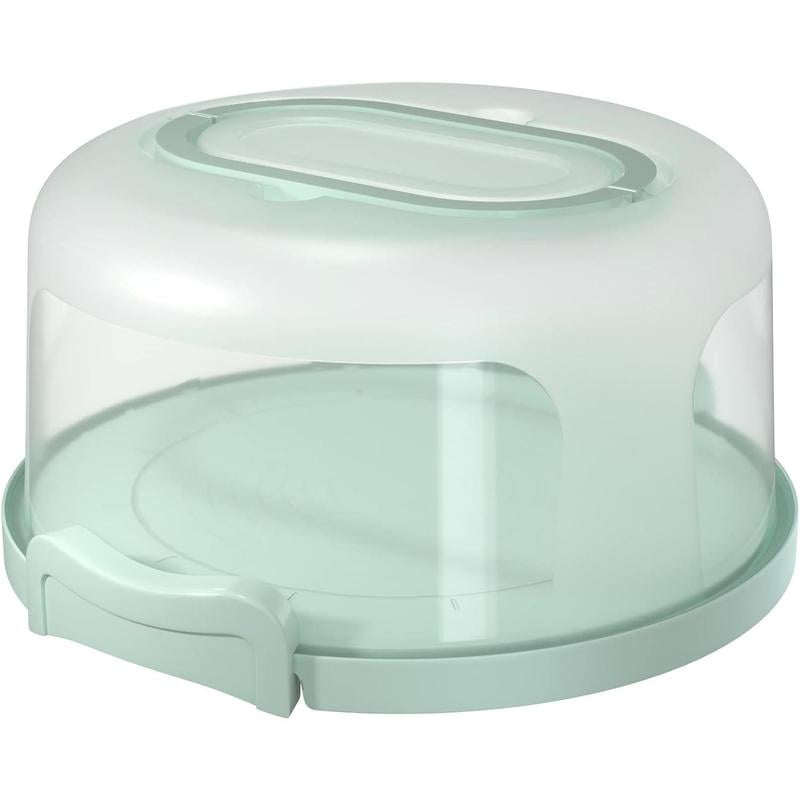 Round Cake Carrier Two Sided Cake Holder Serves as Five Section Serving ...