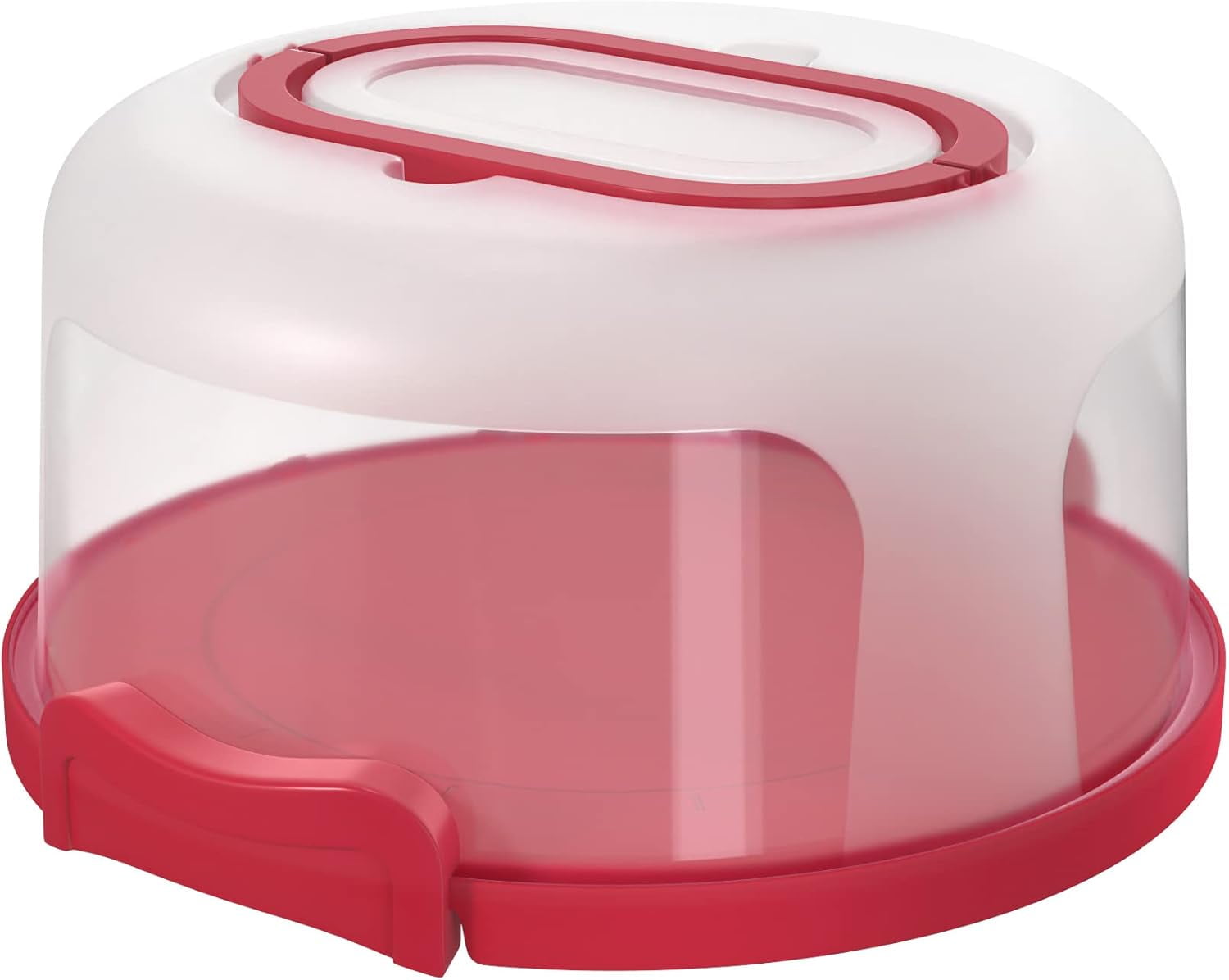 Round Cake Carrier Two Sided Cake Holder Serves as Five Section Serving ...