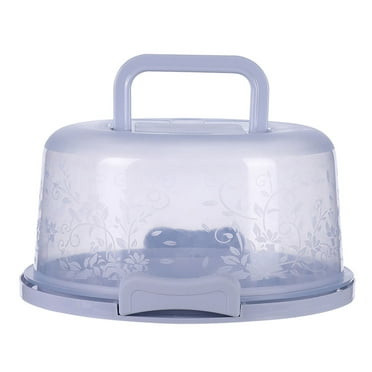 BNNG Round Cake Carrier Two Sided Cake Holder Serves as Section Serving ...