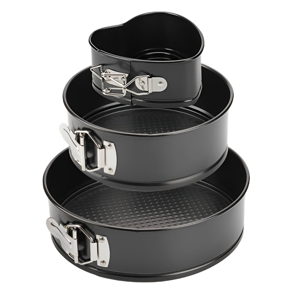 Round Cake Mould Set Heart Shaped Cheesecake Baking Mould Set ...