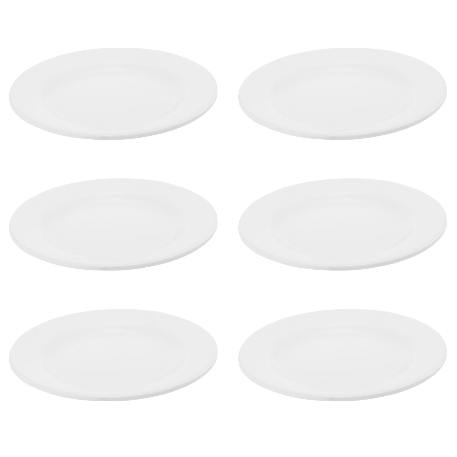 Round Cake Plate Dinner Plates 6 Pcs Snack Portable Melamine Dishes ...