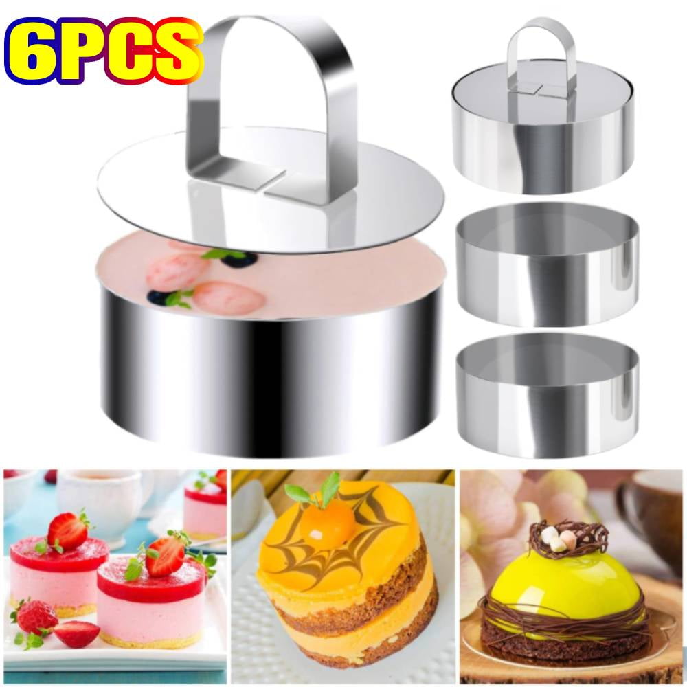 Round Cake Ring Mold,Stainless Steel Ring Molds for Cooking,Cookie ...