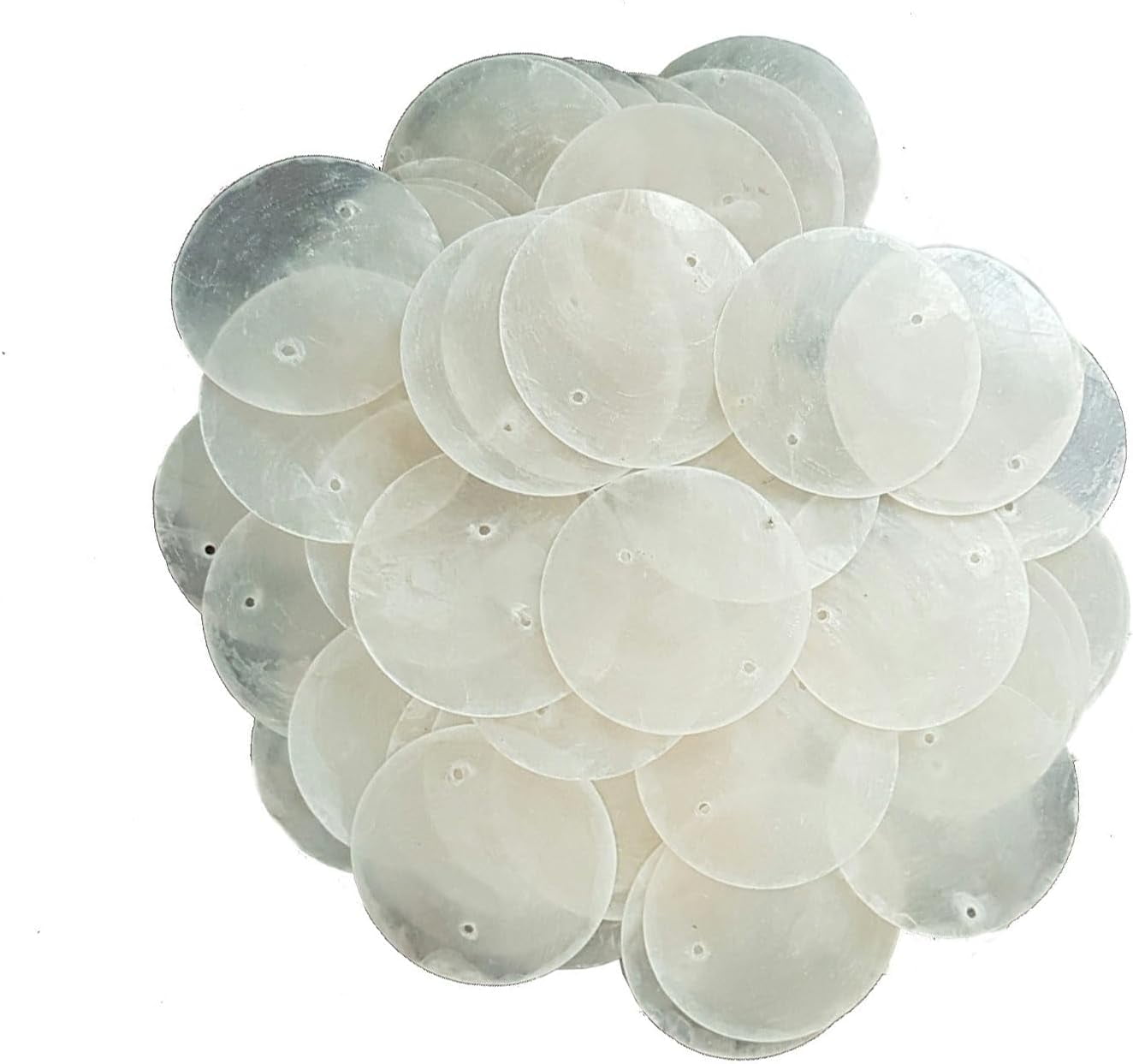Round Capiz Shell Discs 1.5"，Sea Shells for Crafting Jewelry Making ...