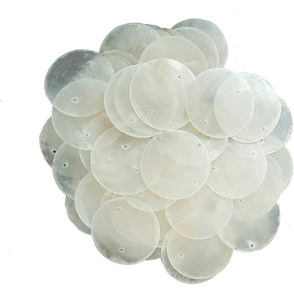 Round Capiz Shell Discs 1.5"，Sea Shells for Crafting Jewelry Making ...